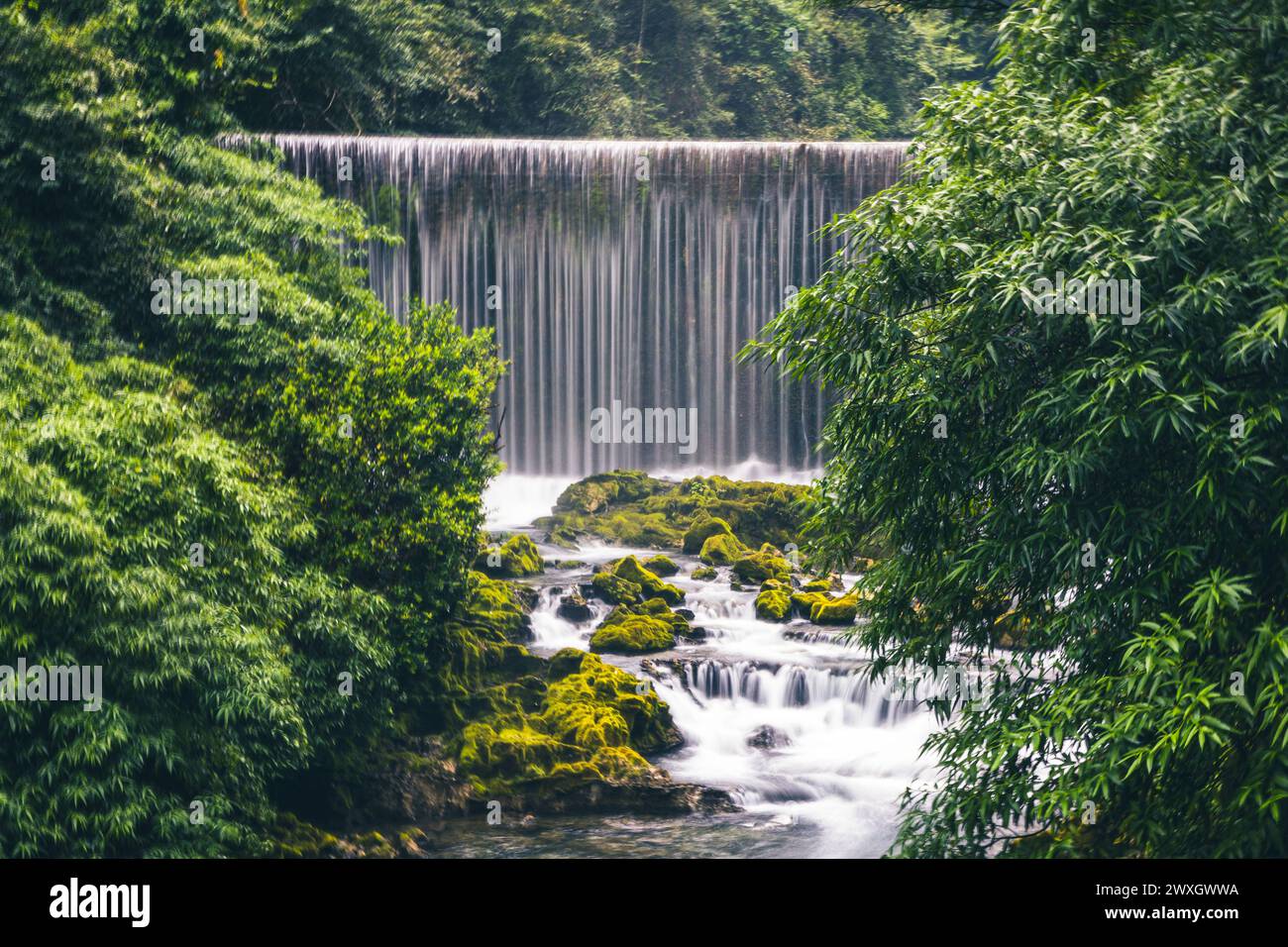 slow gate waterfall creek Stock Photo - Alamy