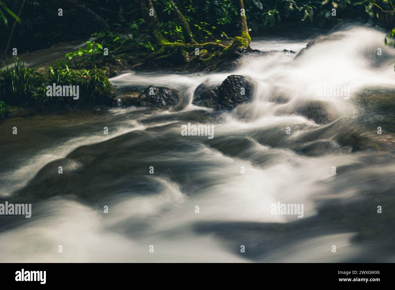 slow gate waterfall creek Stock Photo - Alamy