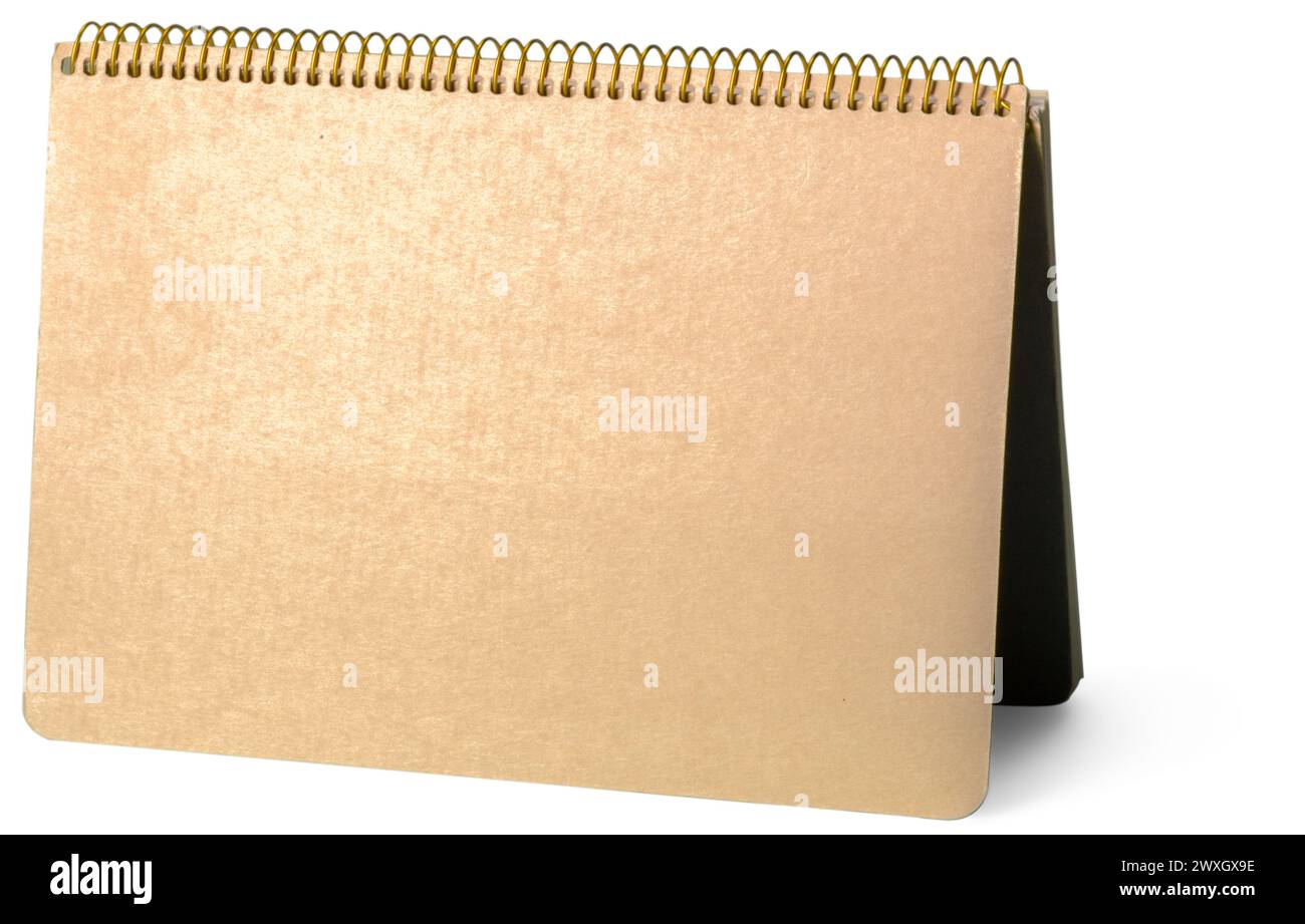 blank notepad isolated on white background Stock Photo - Alamy