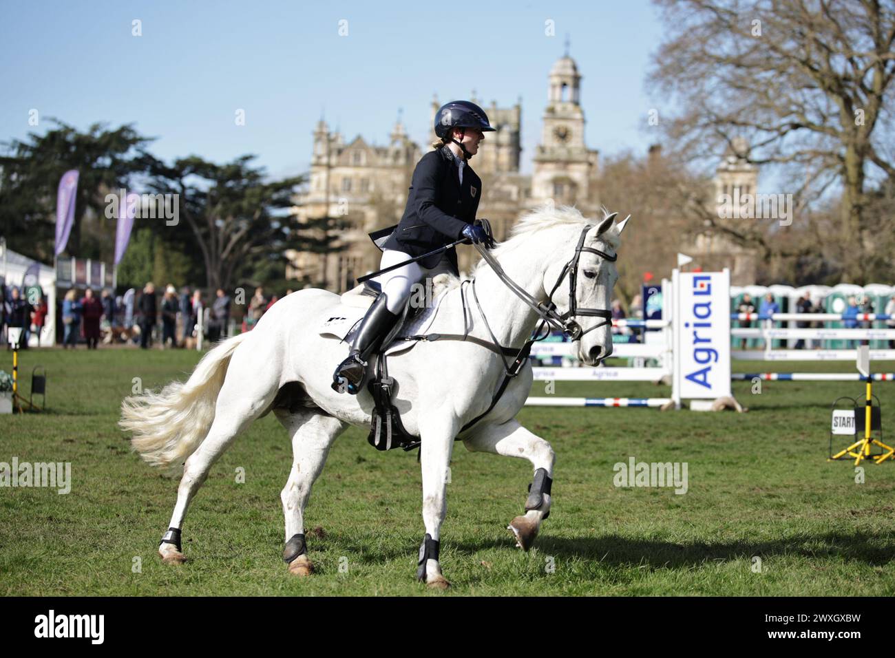 Thoresbury Park, UK. 30th Mar 2024. Libby Seed of the United Kingdom with Heartbreaker Star ...