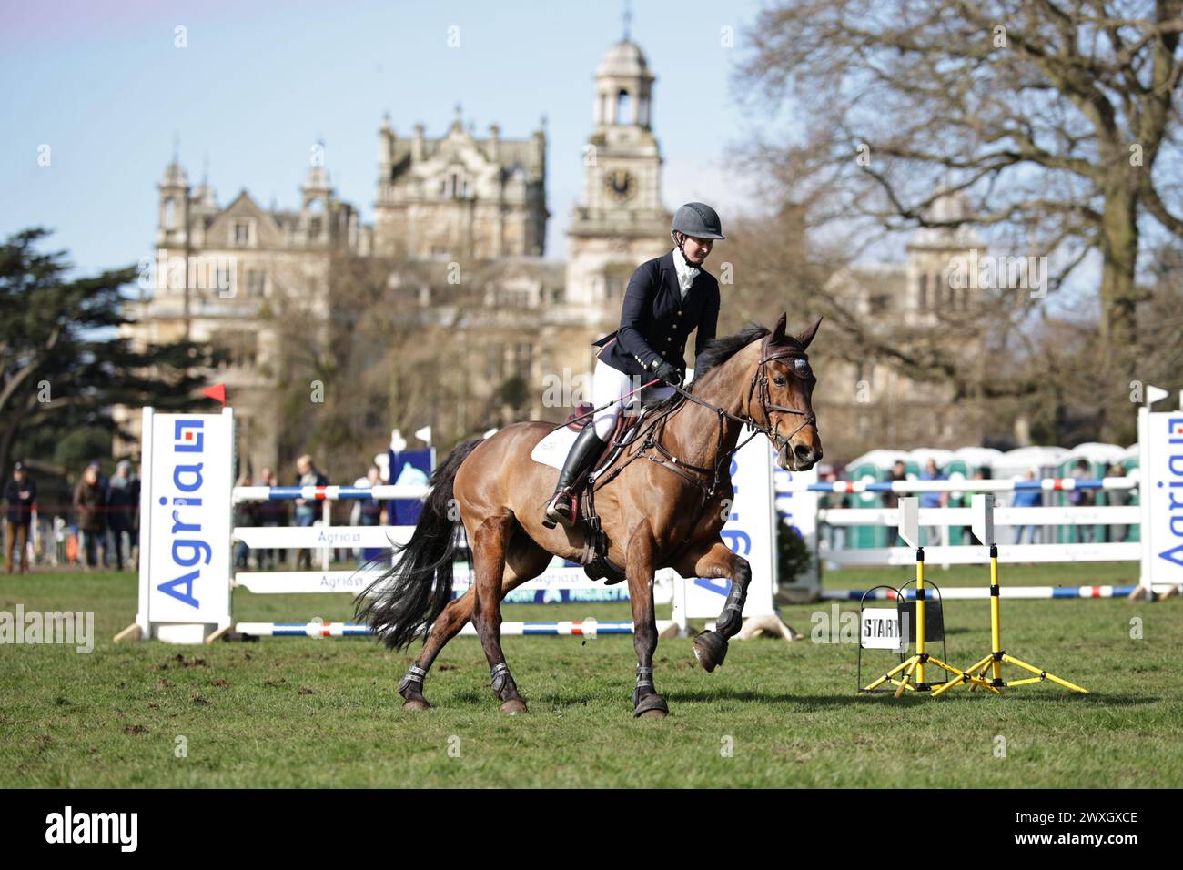 Thoresbury Park, UK. 30th Mar 2024. Georgie Goss of Ireland with ...