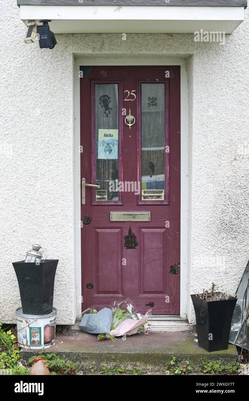 Tile cross murdered hi-res stock photography and images - Alamy