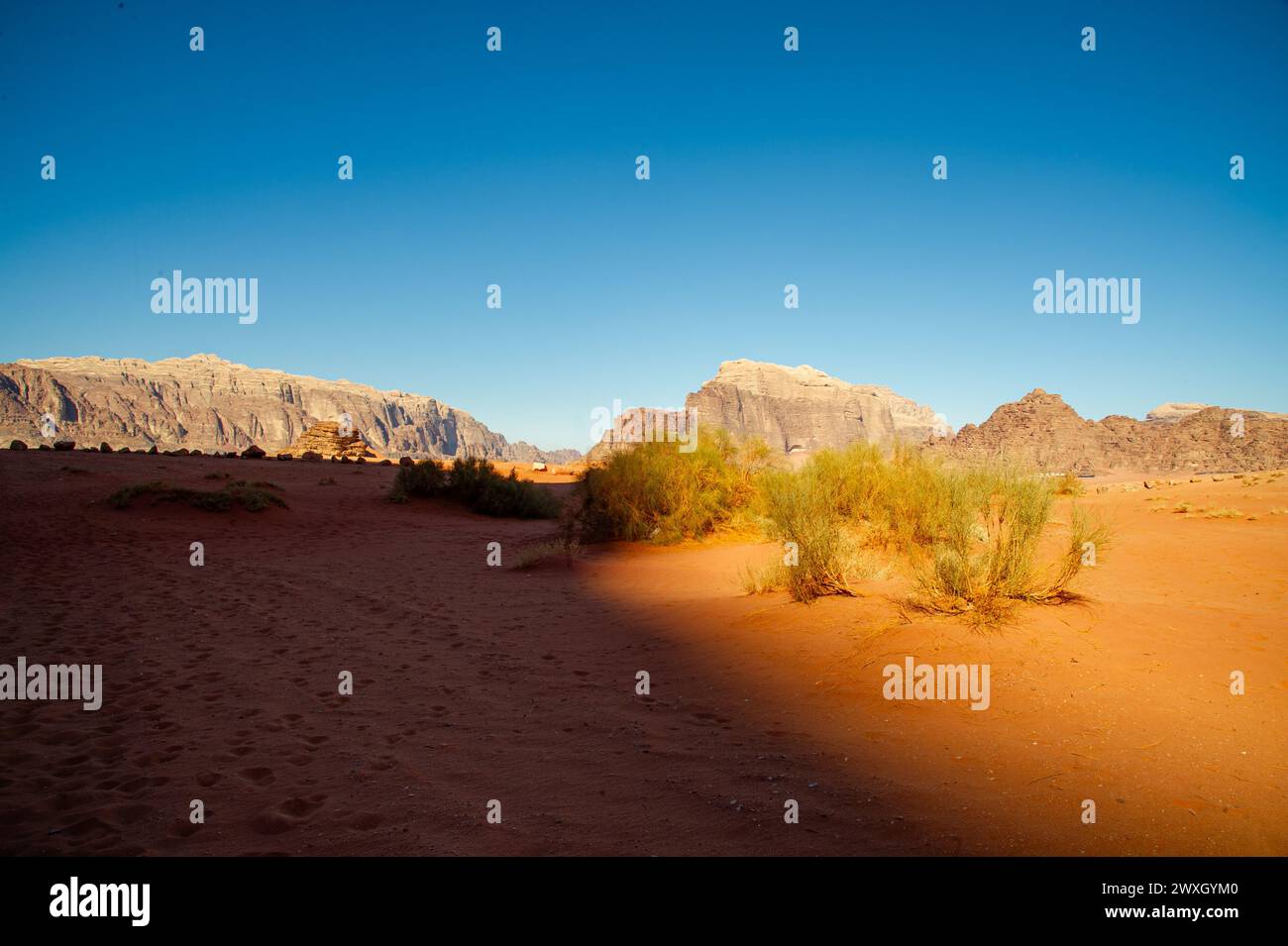 Red Mars like landscape in Wadi Rum desert, Jordan, this unreal ...