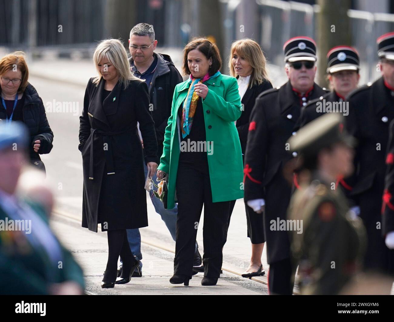 First Minister Michelle O'Neill and Sinn Fein President Mary Lou ...