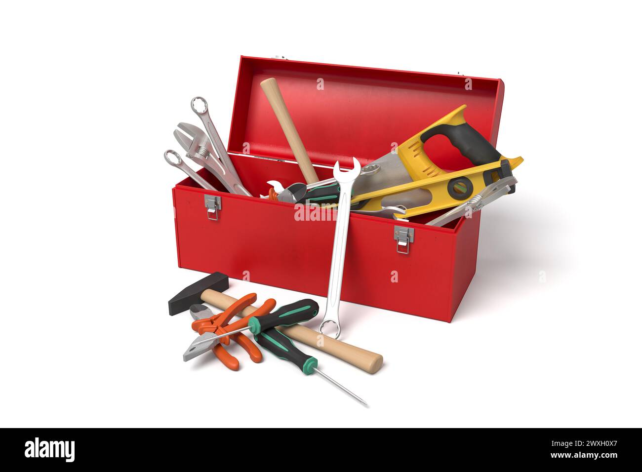 Tools scattered Cut Out Stock Images & Pictures - Alamy