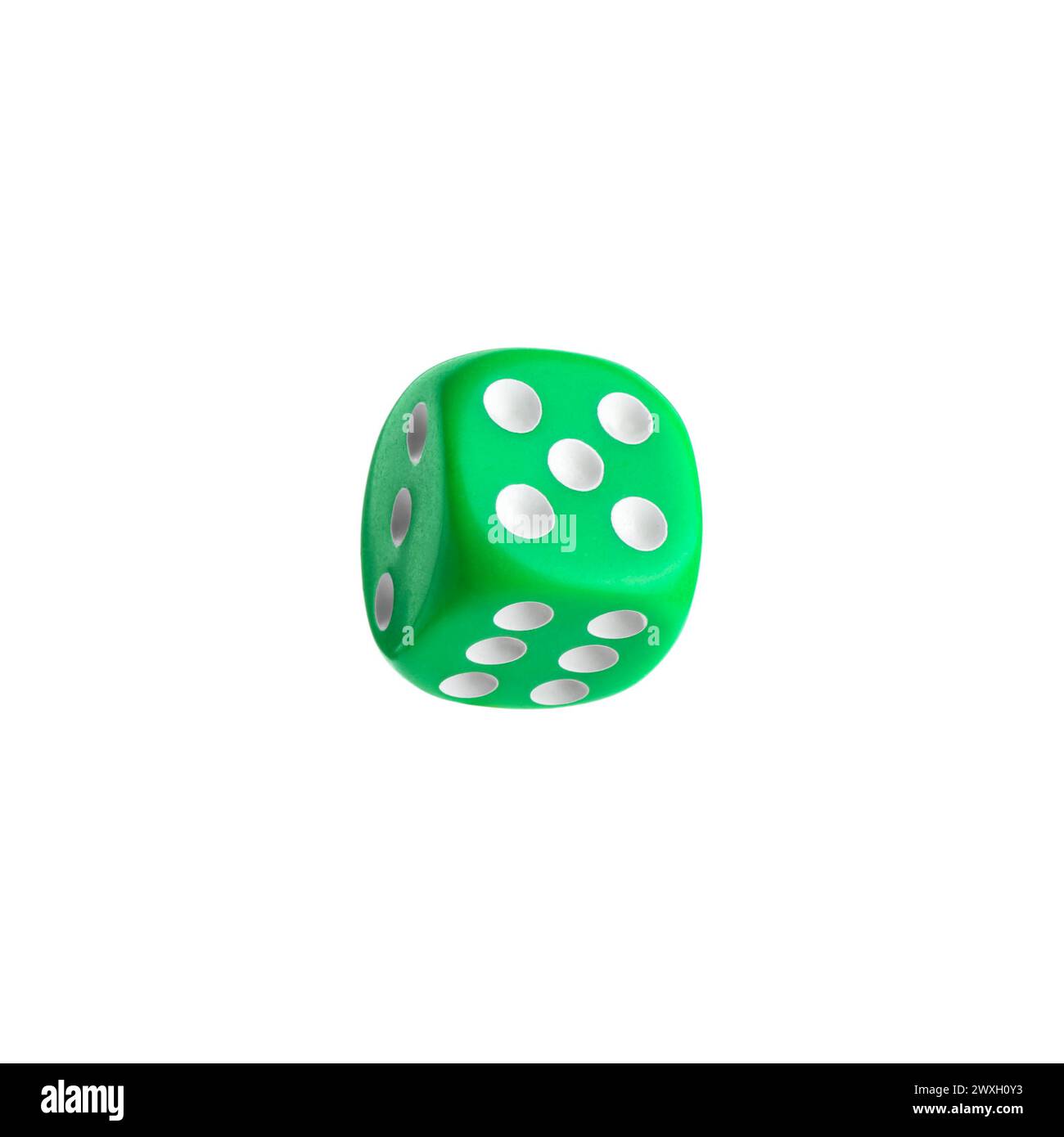 One green game dice hi-res stock photography and images - Alamy
