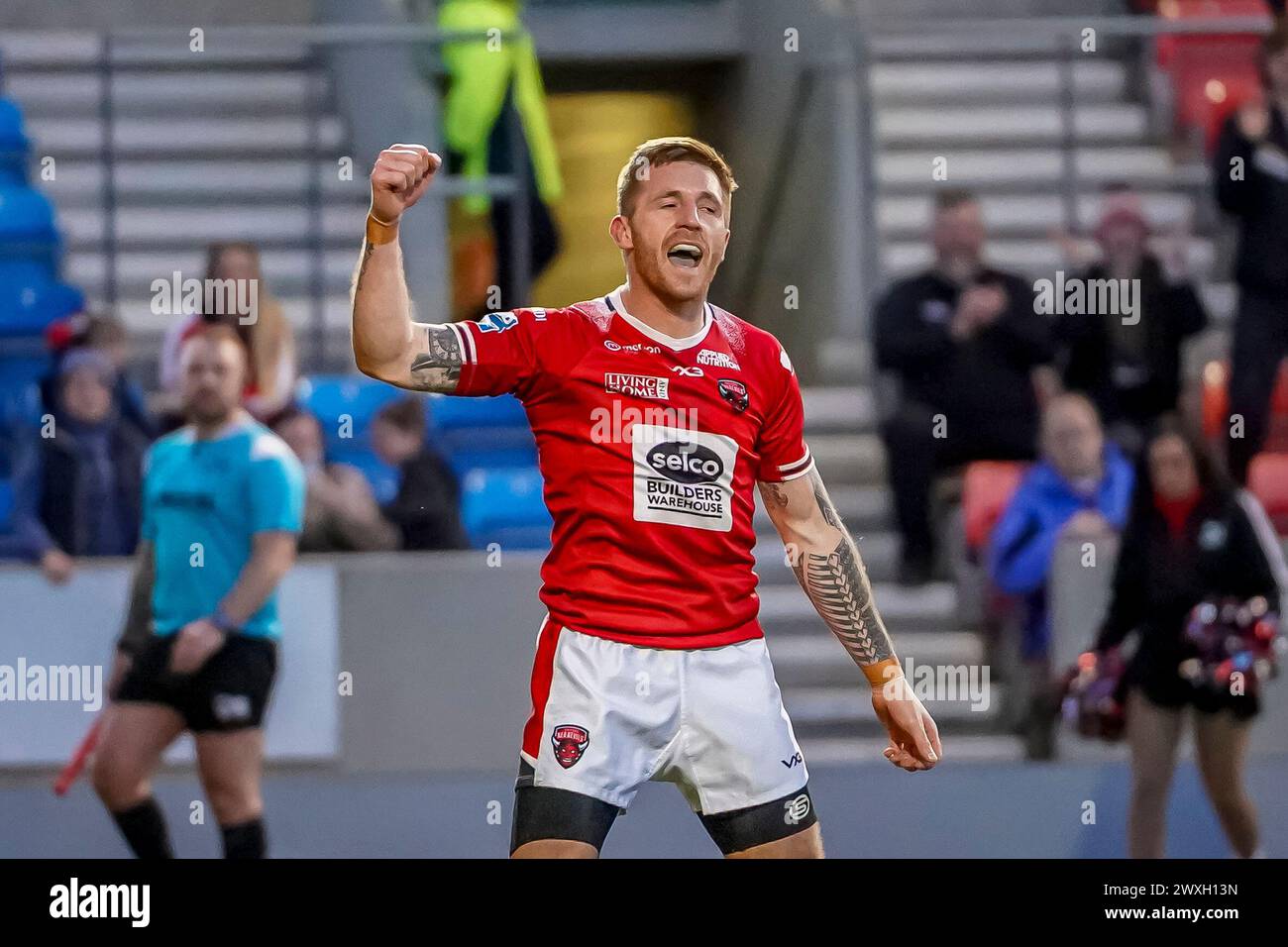 Salford, Manchester, UK. 30th March, 2024. Super League Rugby: Salford ... Salford, Manchester, UK. 30th March, 2024. Super League Rugby: Salford ...