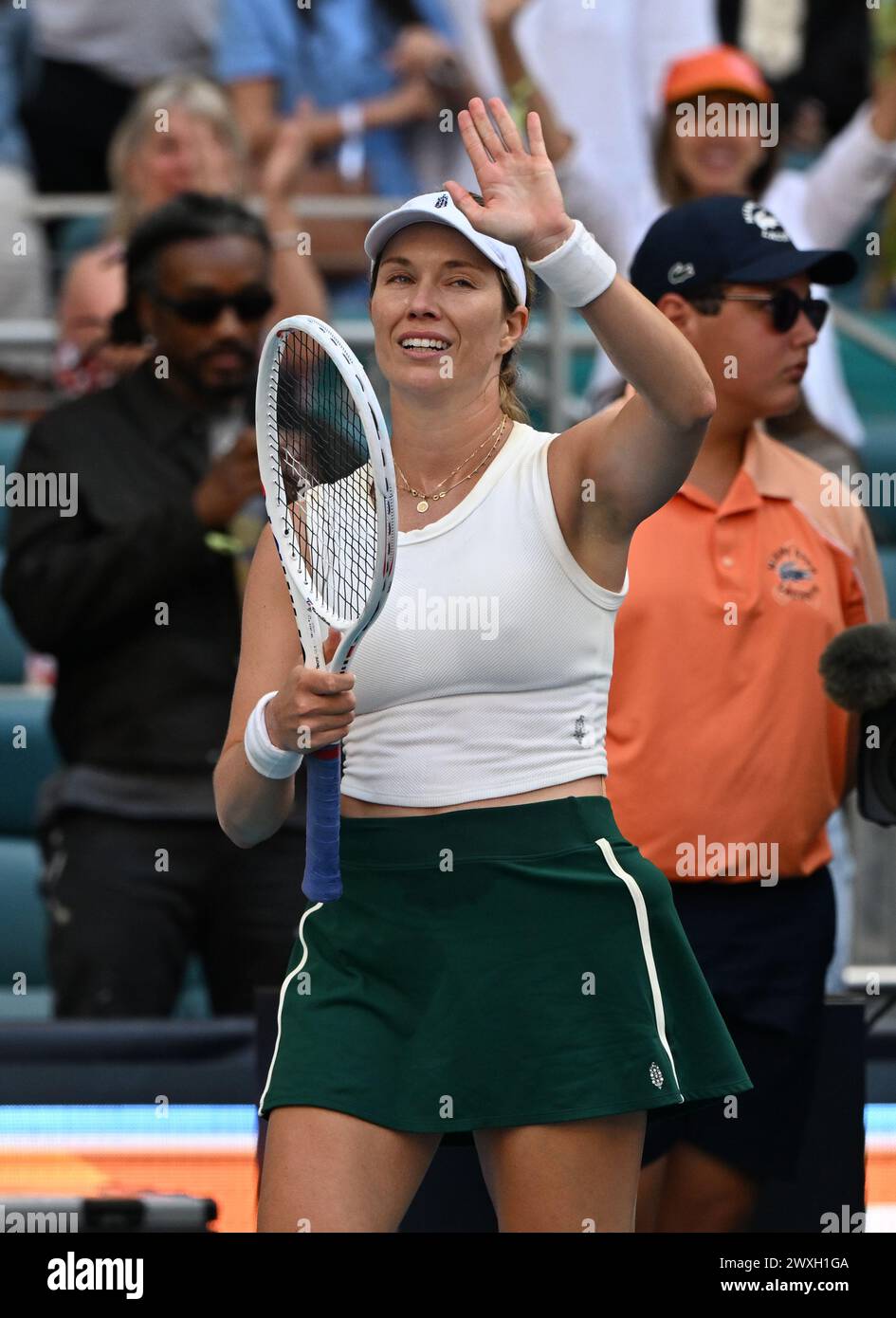 Danielle collins 2024 reacts hi-res stock photography and images - Alamy