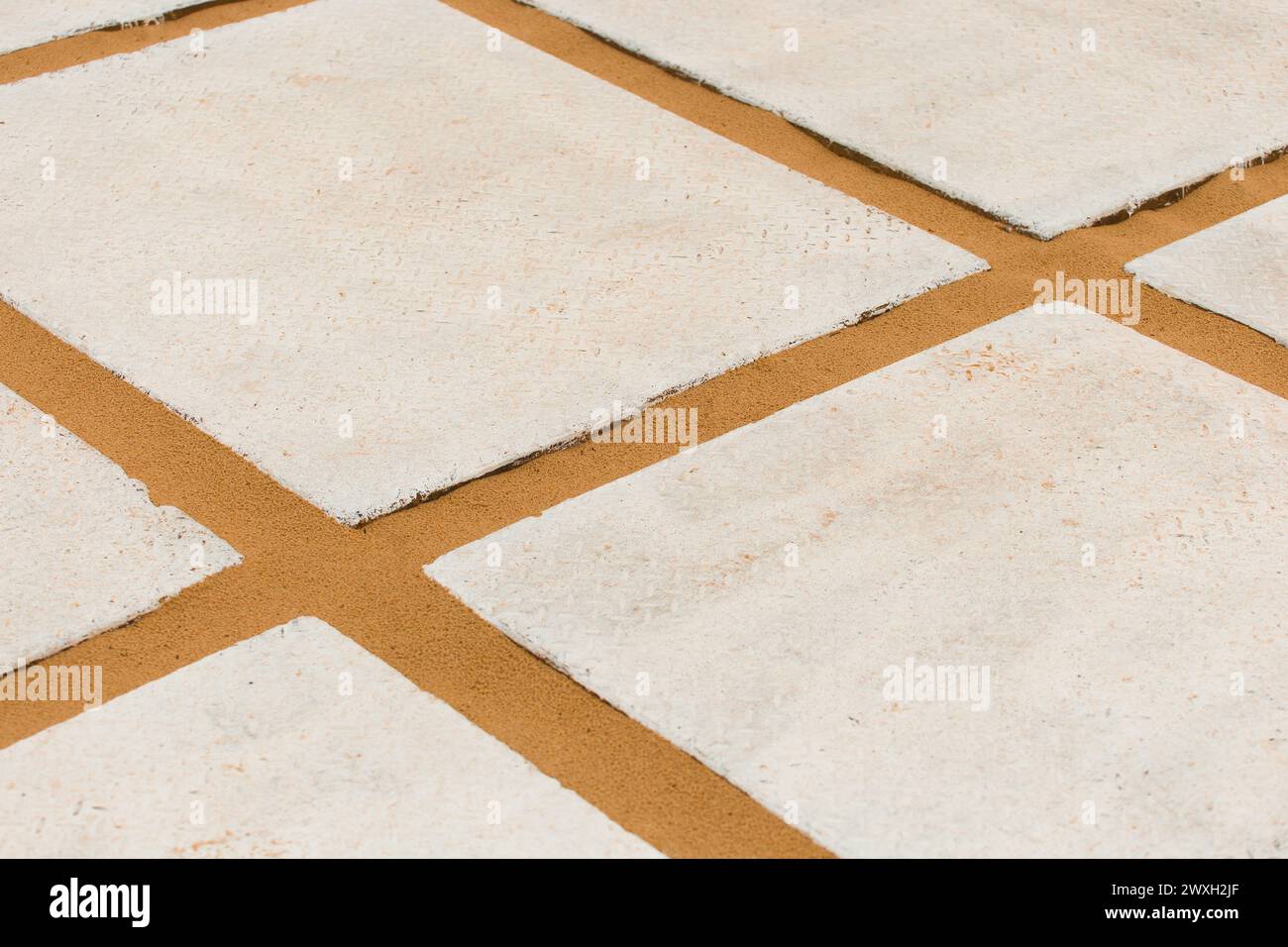 Large White Stone Mosaic Floor Tile Sand Texture Background Diagonal ...
