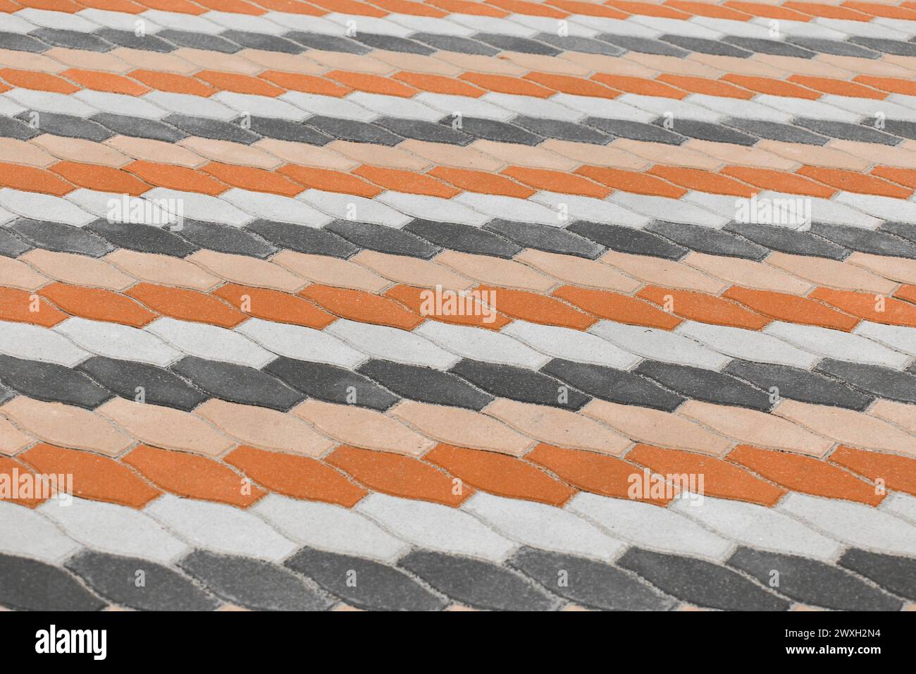 Colored Paving Slabs Stone Mosaic Abstract Pattern Surface Street Floor ...