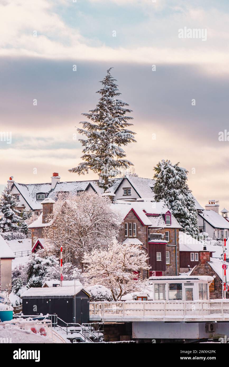 The quaint town of Fort Augustus, a village on the banks of Loch Ness ...