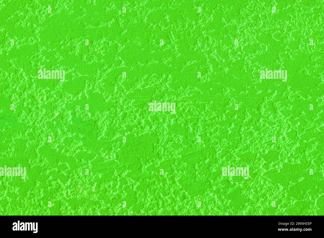 Bright green verdant rough texture plaster wall surface stucco ...