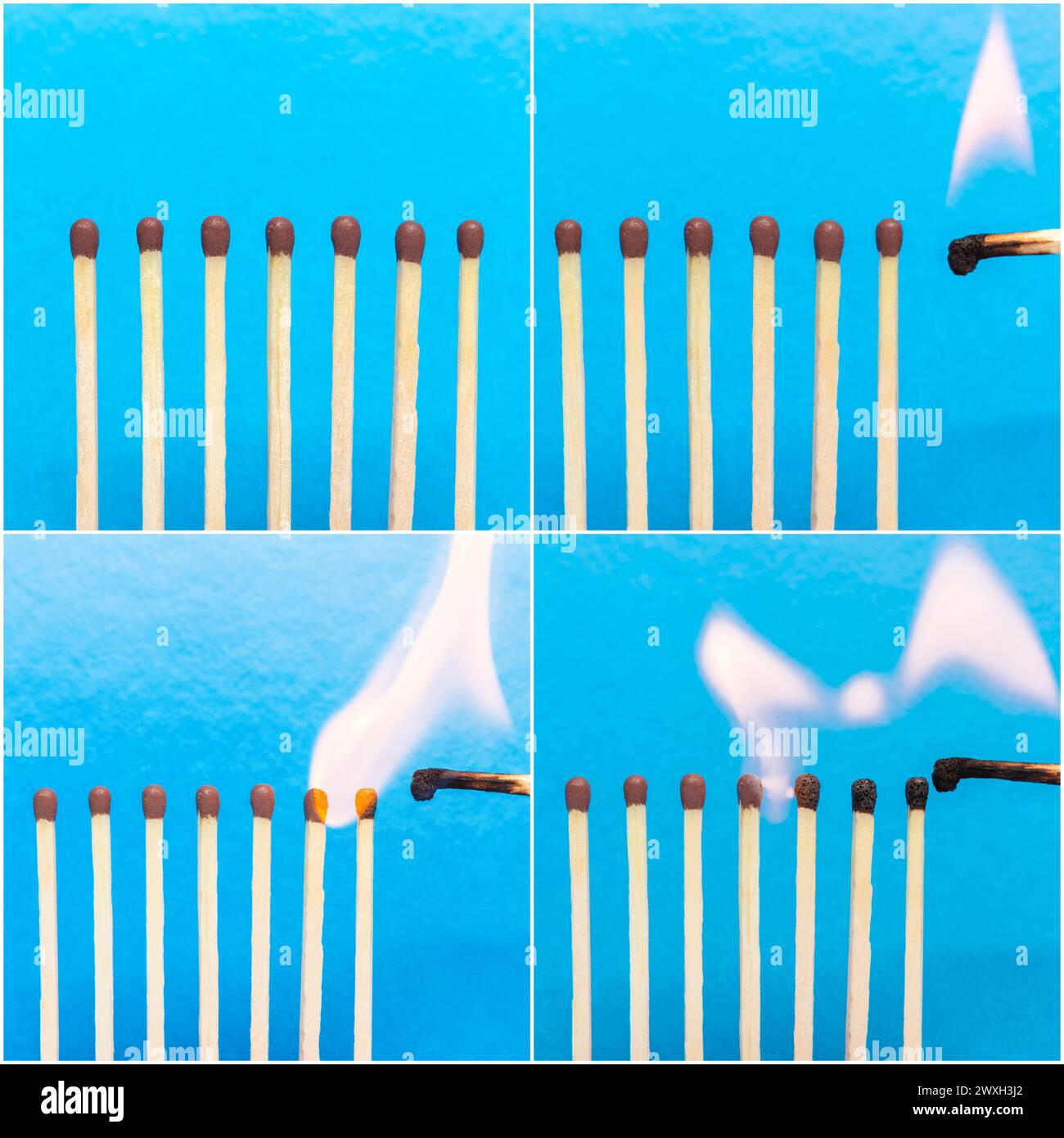 burning match stick Stock Photo - Alamy