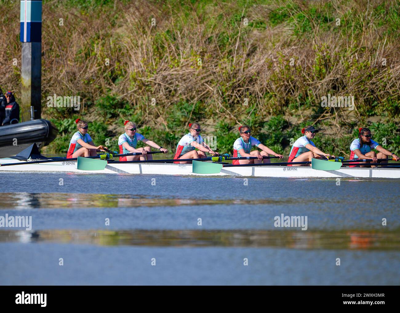 Saturday, March 30th 2024 Oxford/Cambridge Boat Race. Cambridge women's ...