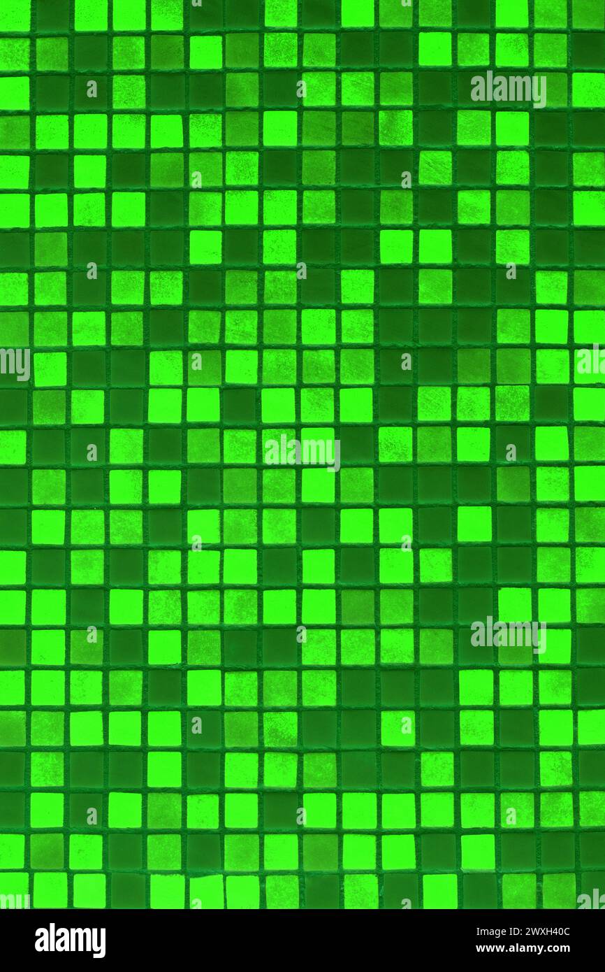 Ceramic Green Toxic Acid Color Mosaic Tile Square Wall Texture ...