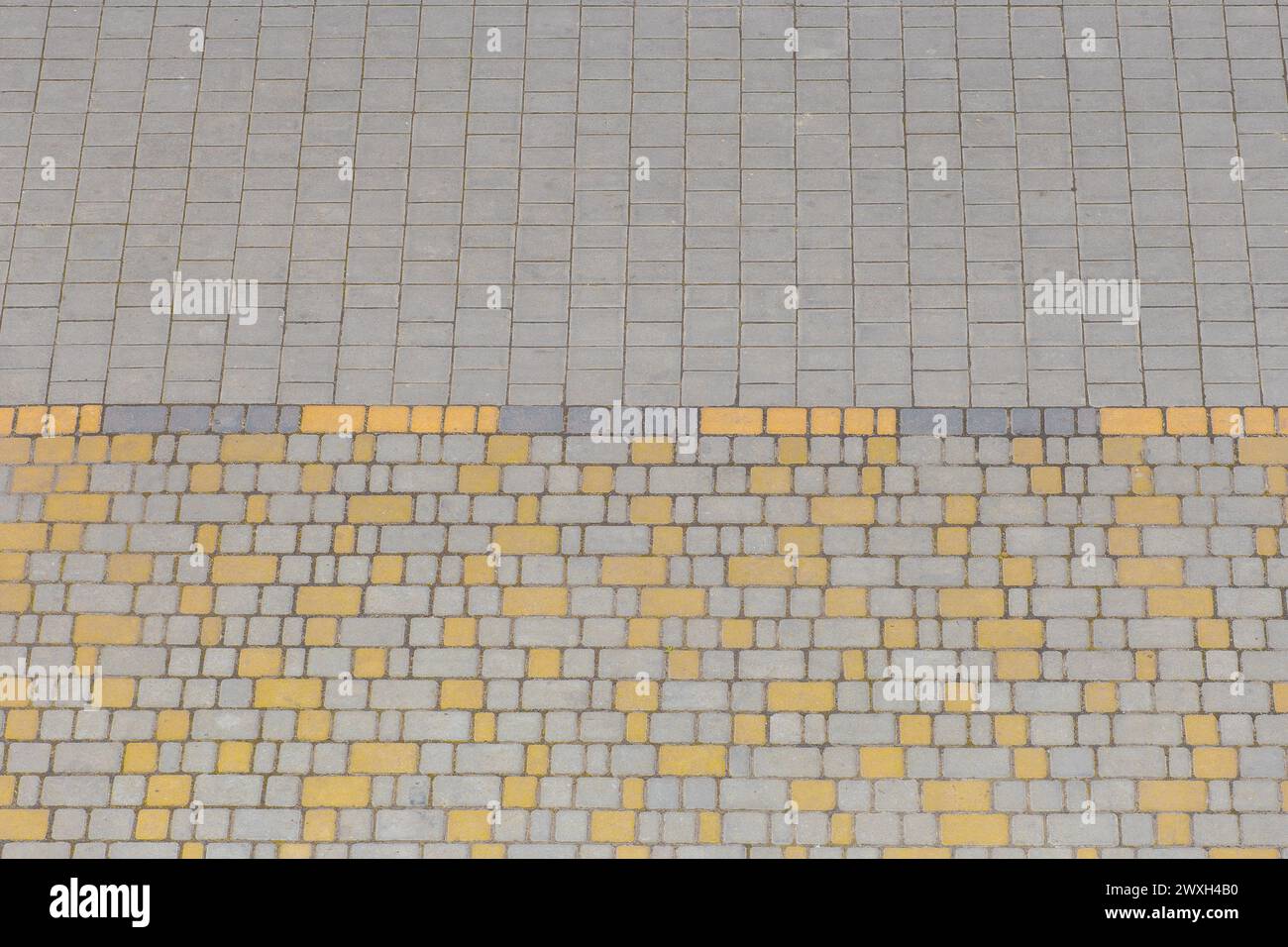 Gray yellow color floor tile stone texture surface street city ...