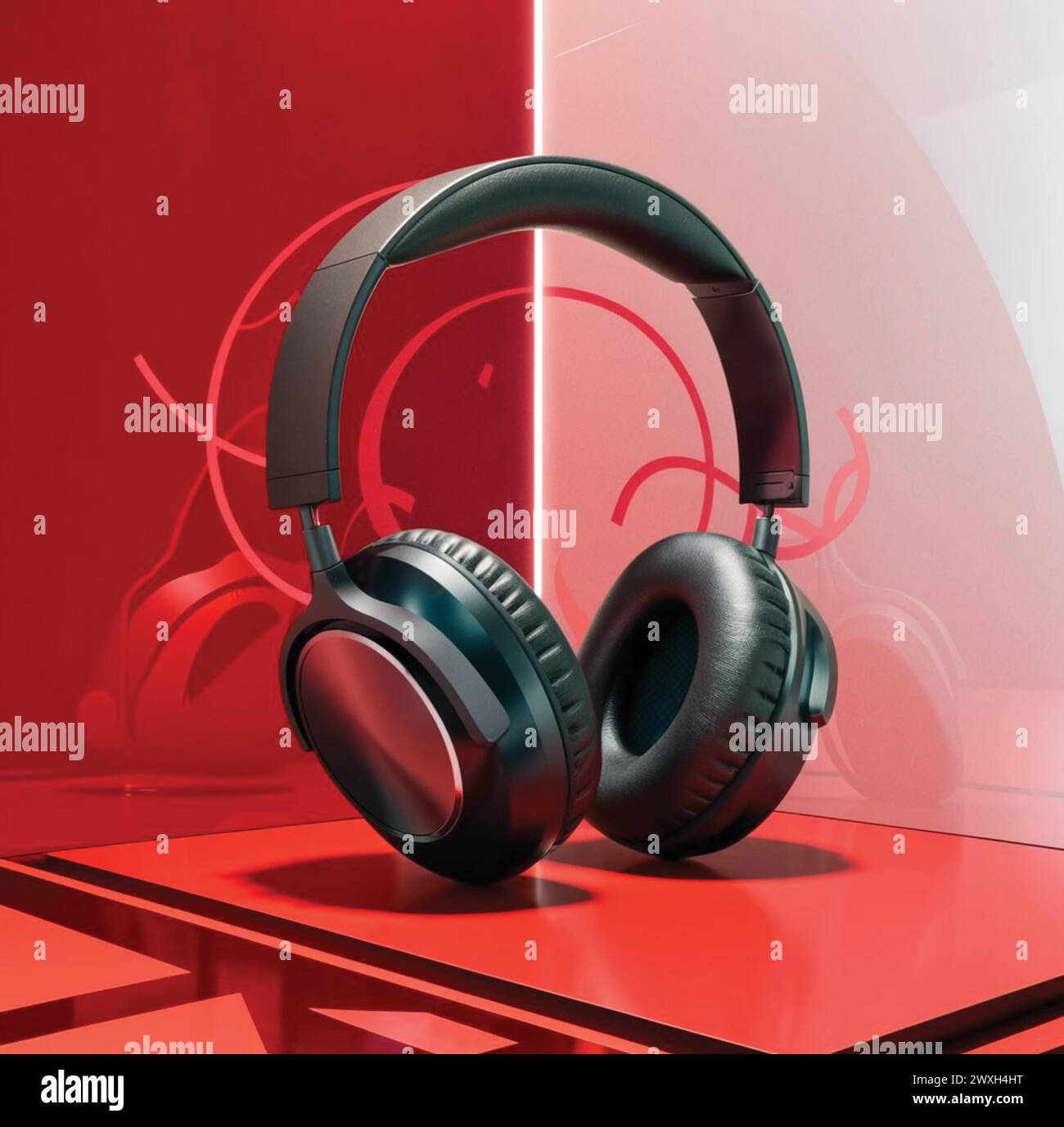 Headphone shoot with isolated white background Stock Vector Image & Art ...