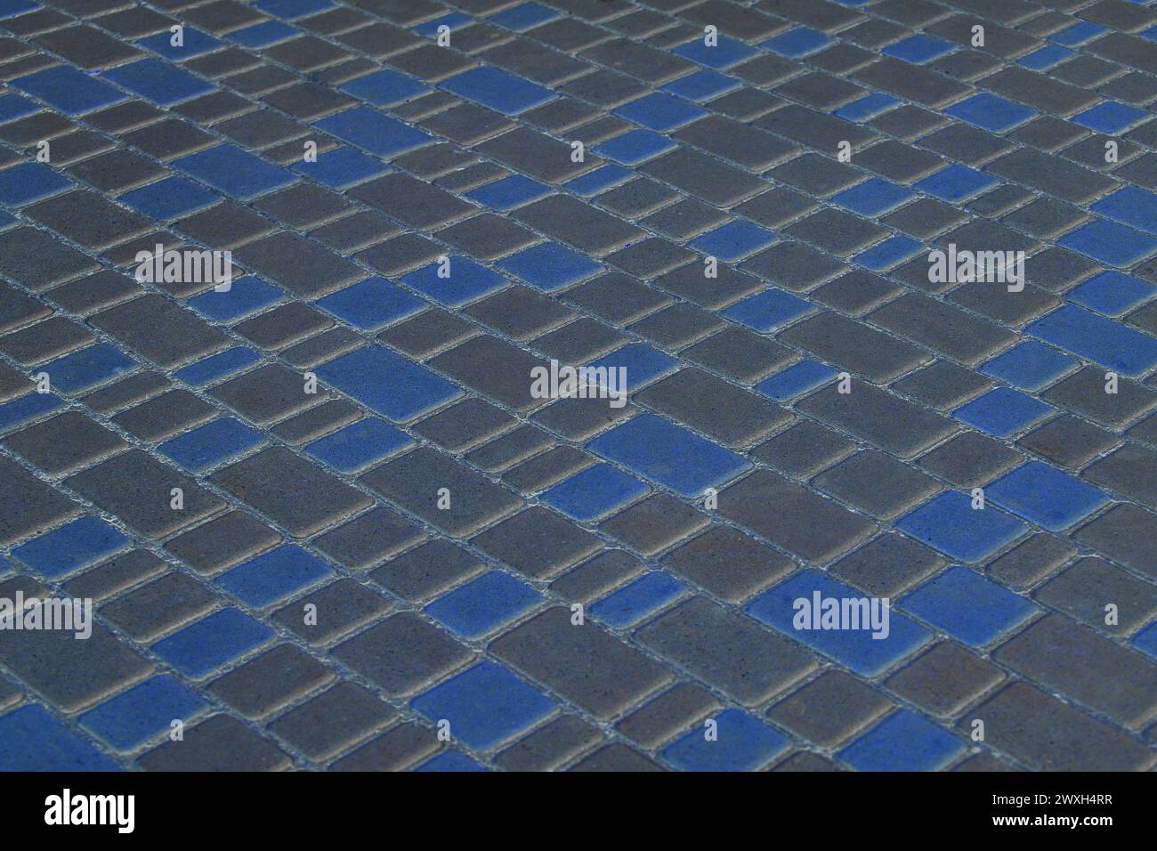 Blue Dark Color Diagonal Pattern Lines Stripes Paving Stone Floor ...