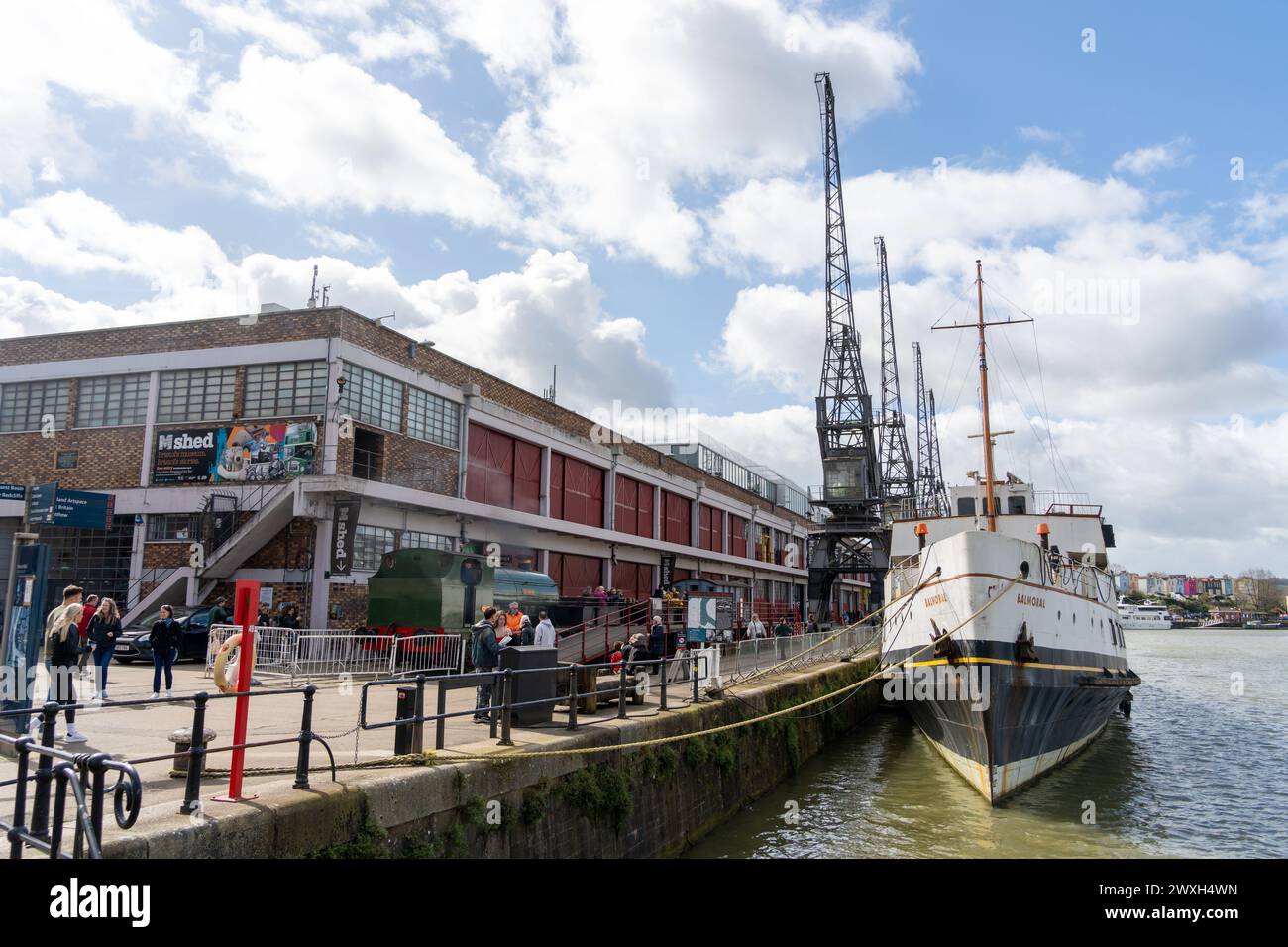 Princes Wharf - the historic docks area of the city of Bristol, UK ...