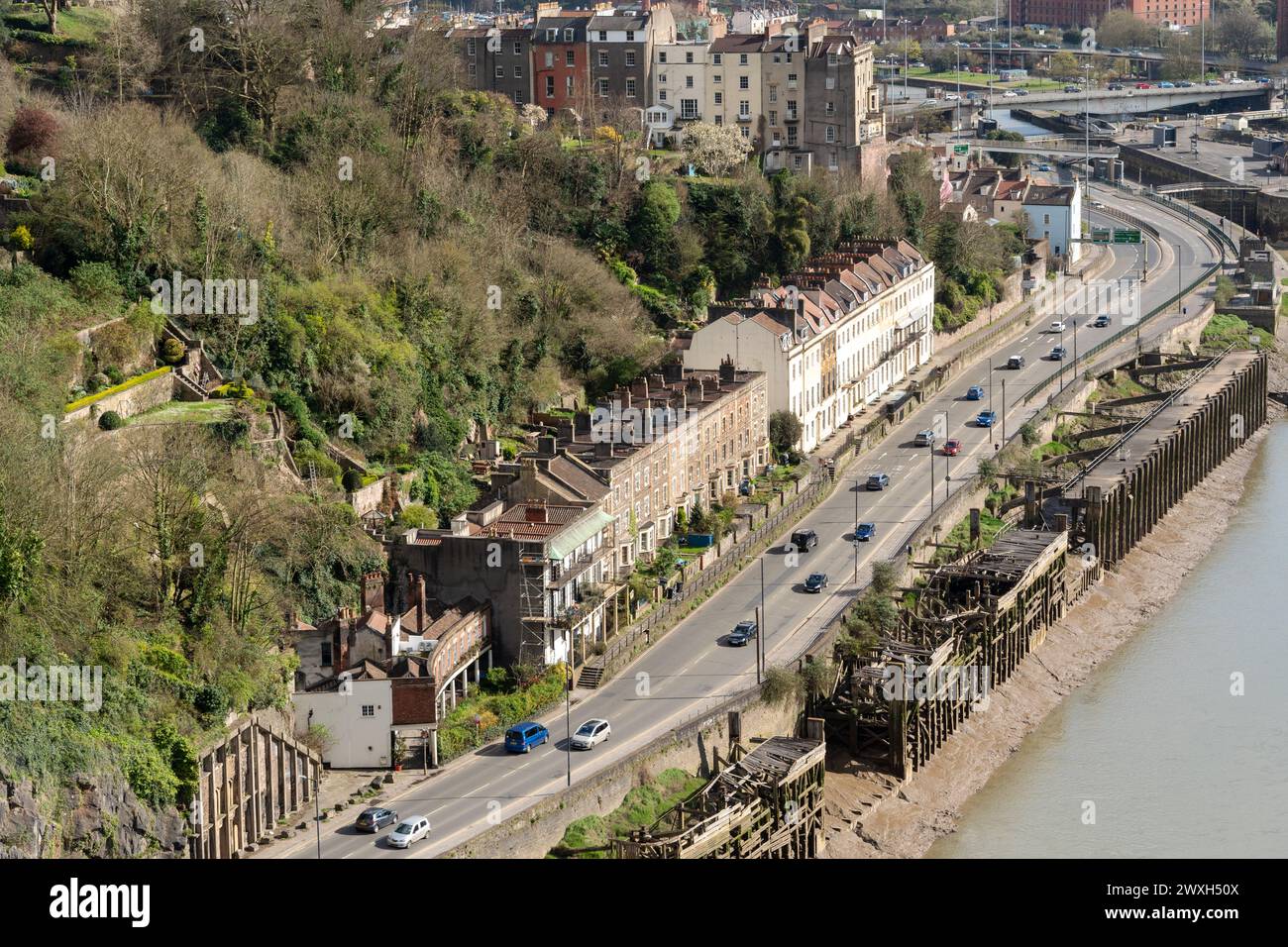 Aerial view looking over road hi-res stock photography and images - Alamy