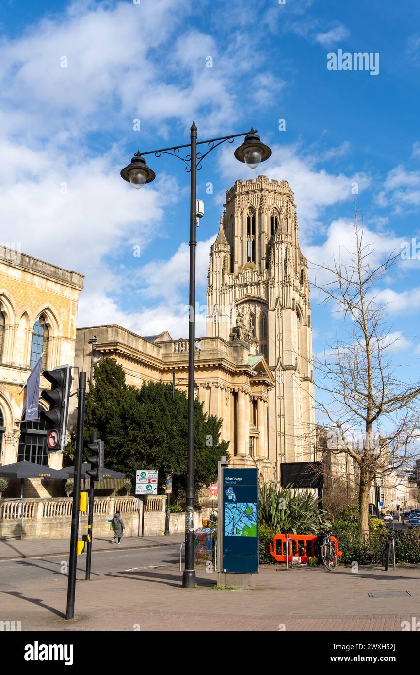The Clifton Triangle area of the city of Bristol, UK, including the ...