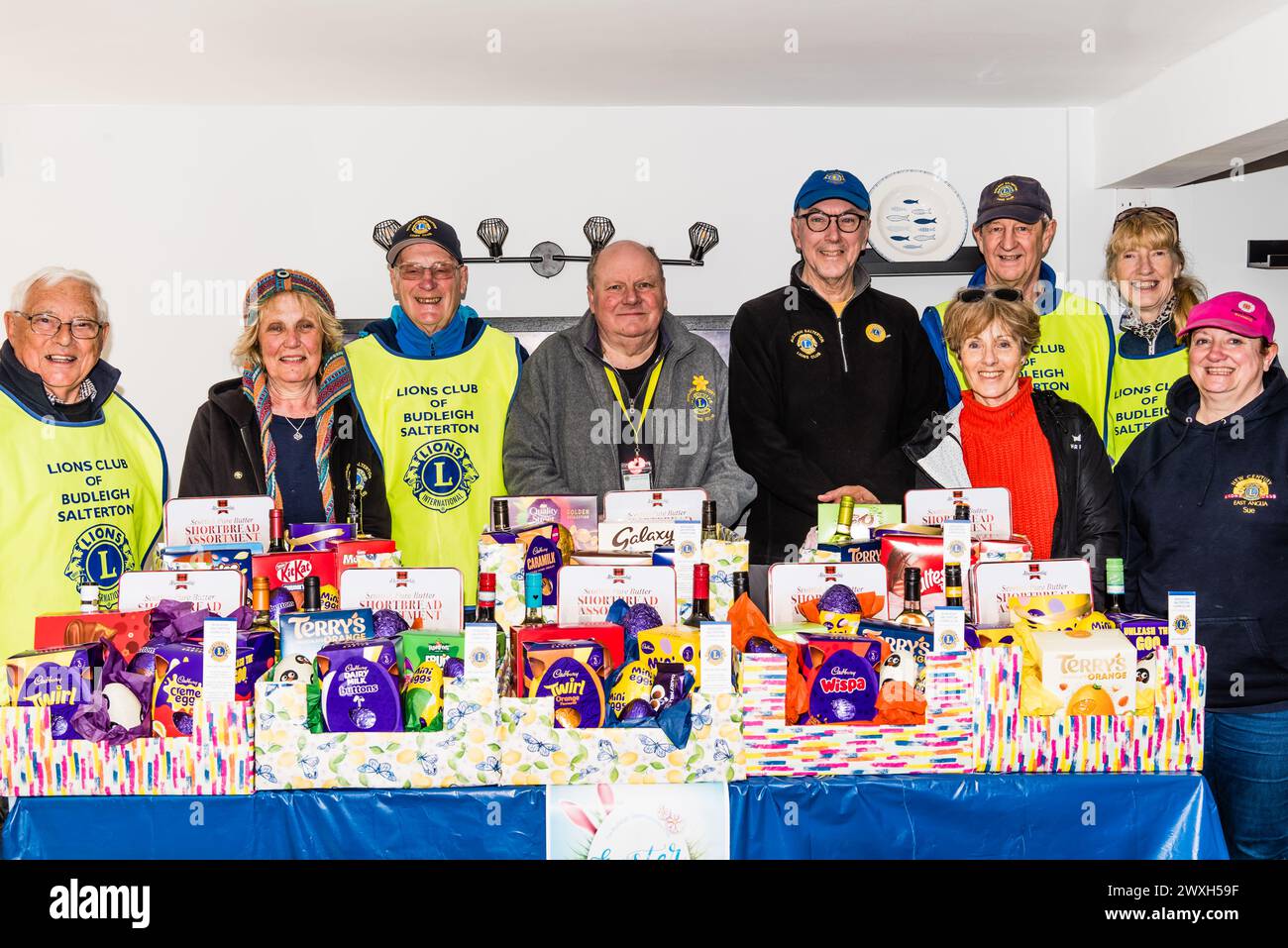 Budleigh Lions Spring Raffle raising money for local causes Stock Photo ...