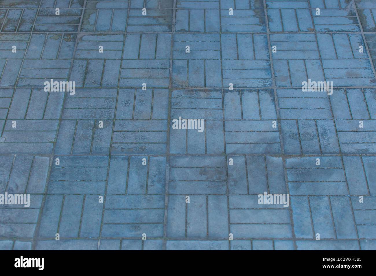 Old Dirty Blue Paving Slabs Stone Mosaic Floor Street Surface City Road ...