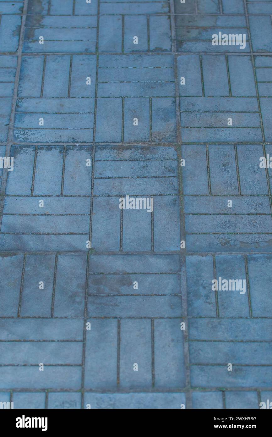 Blue Paving Slabs Floor Surface Street Texture City Background Tile ...