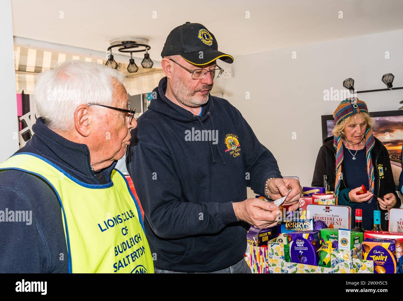 Budleigh Lions Spring Raffle raising money for local causes Stock Photo ...