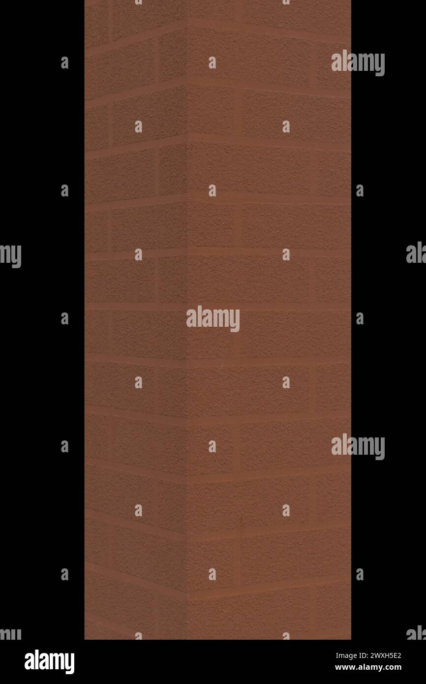 Brick brown column angle architecture abstract pattern detail element ...