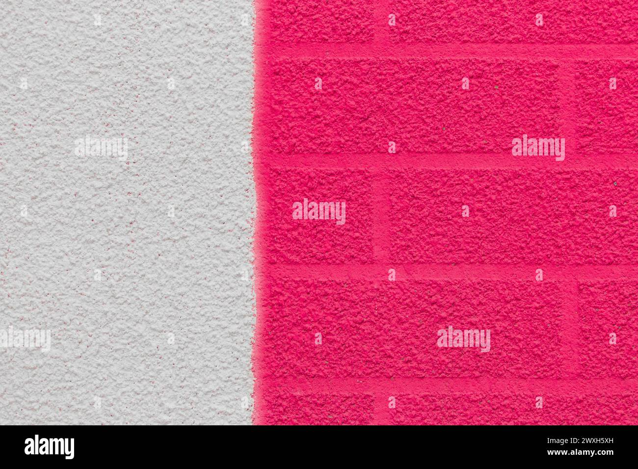 Pink brick wall abstract pattern blank surface facade exterior ...
