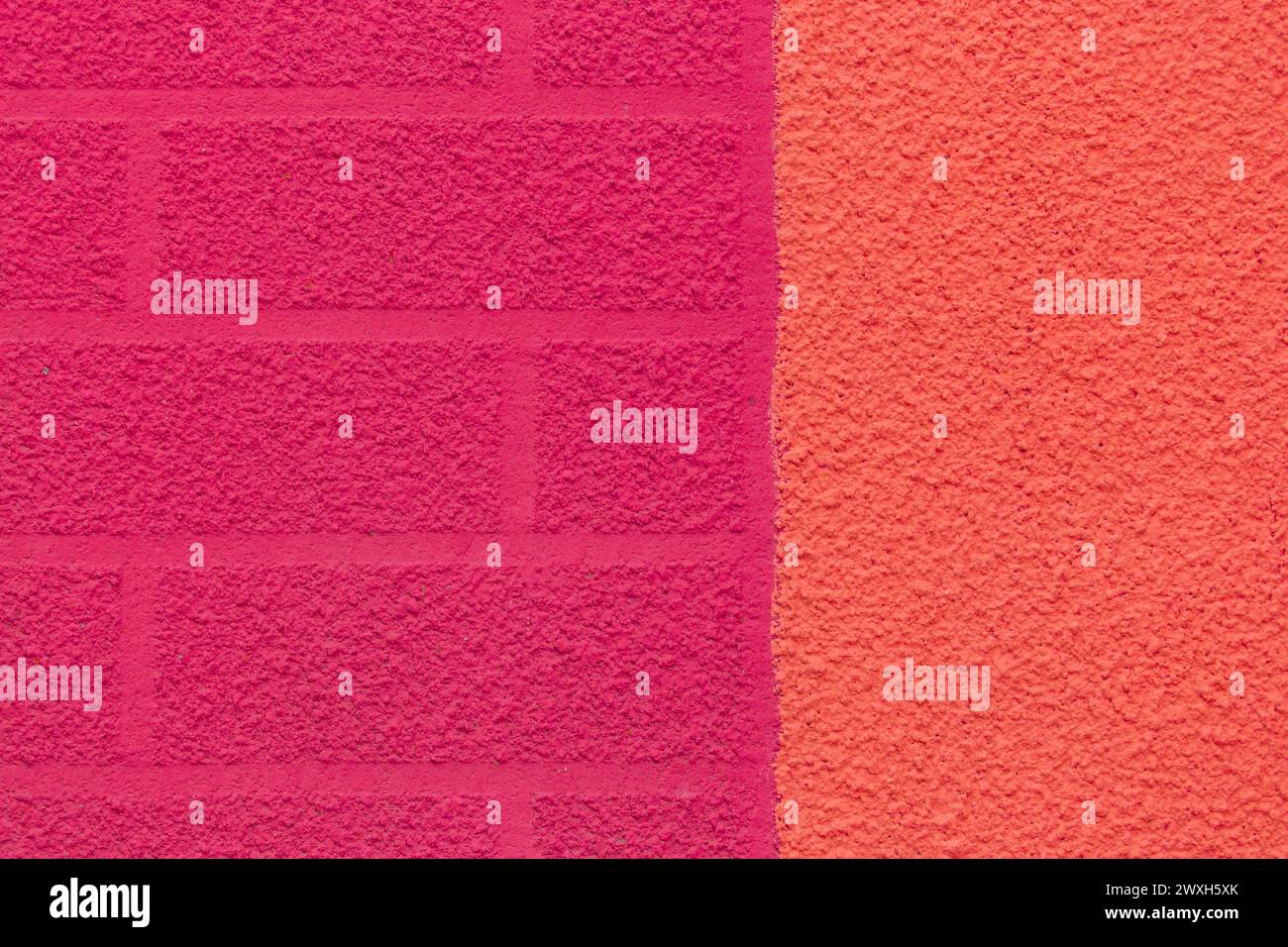 Pink brick wall abstract pattern blank surface facade exterior ...