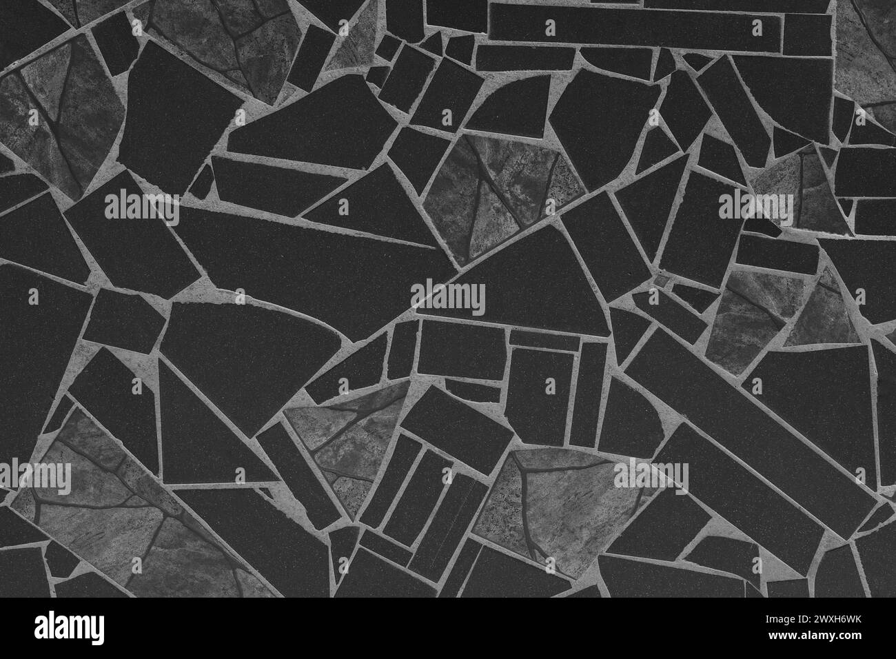 Black Dark Paving Stone Floor Tile Street Pattern Texture Background ...