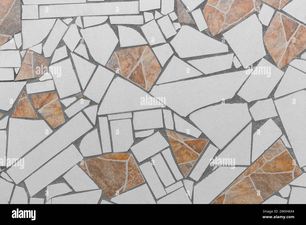 Pattern light brown paving slab floor road surface street city ...