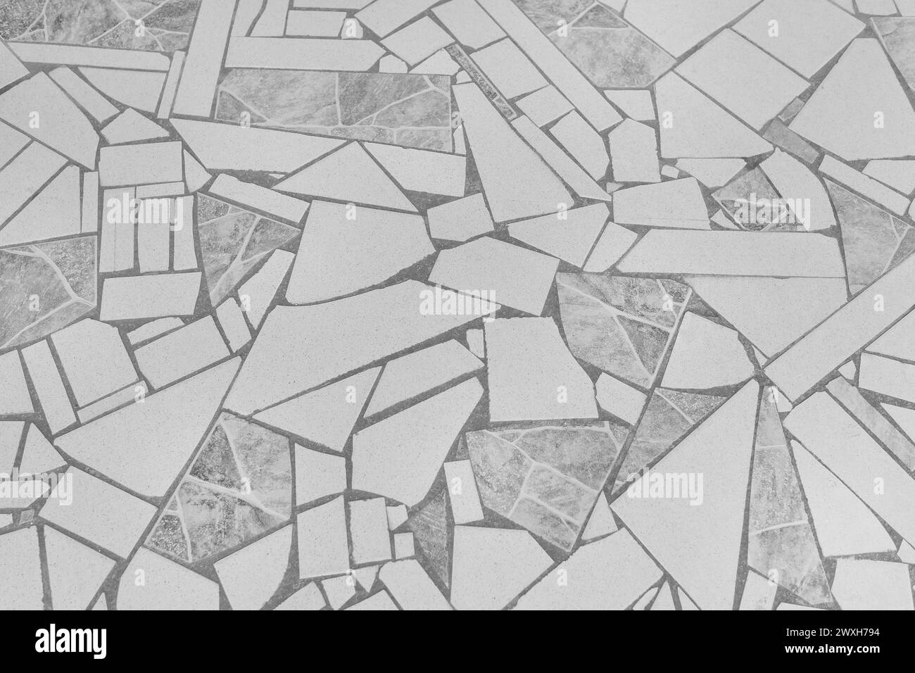 Pattern white gray paving slab floor road surface street city ...