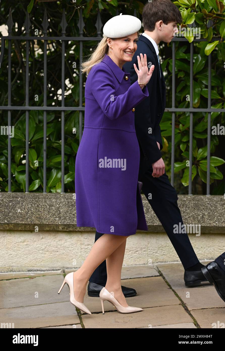 Windsor, UK. March 31st, 2024. Sophie Duchess of Edinburgh attending ...