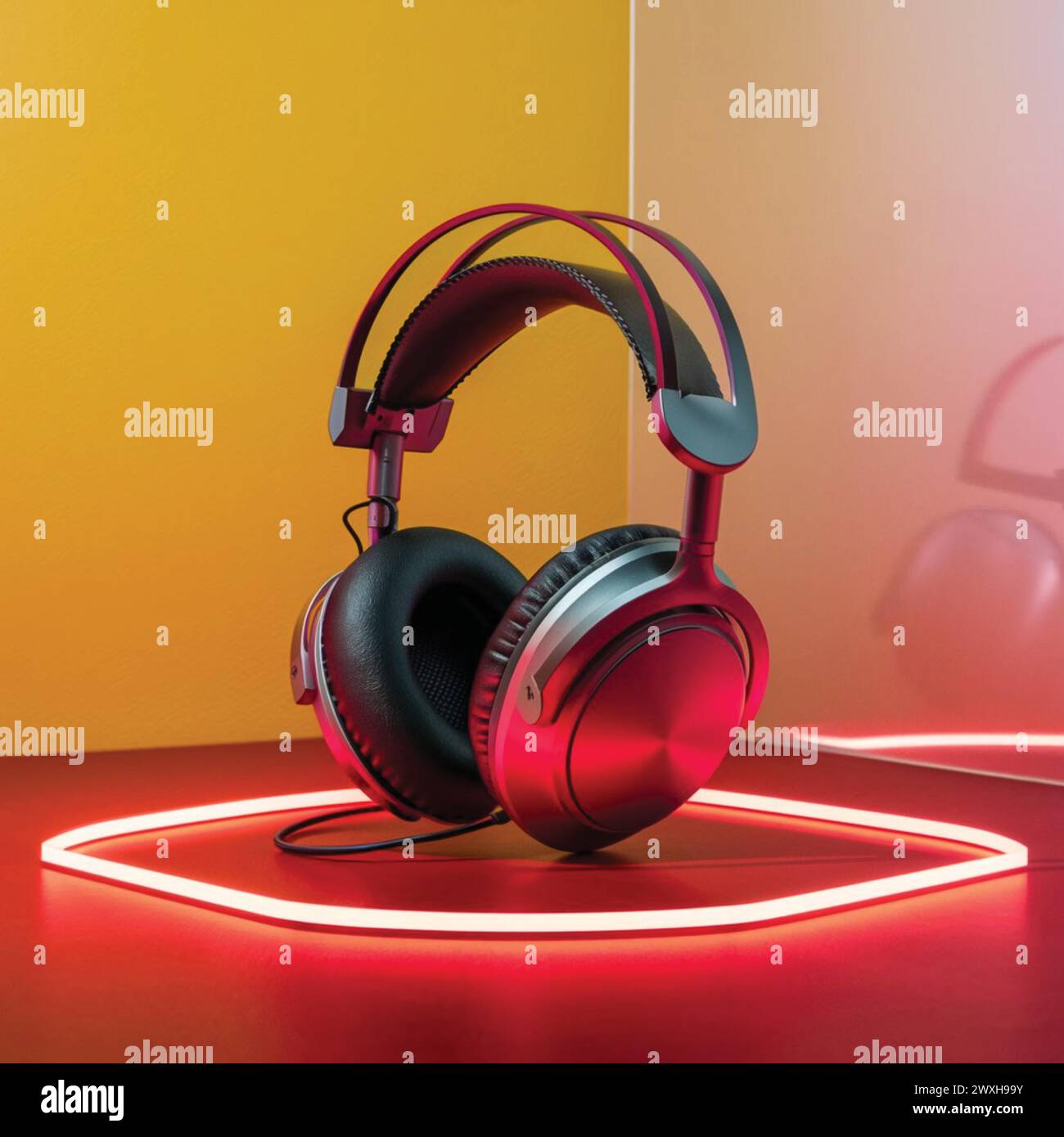 Headphone shoot with isolated white background Stock Vector Image & Art ...