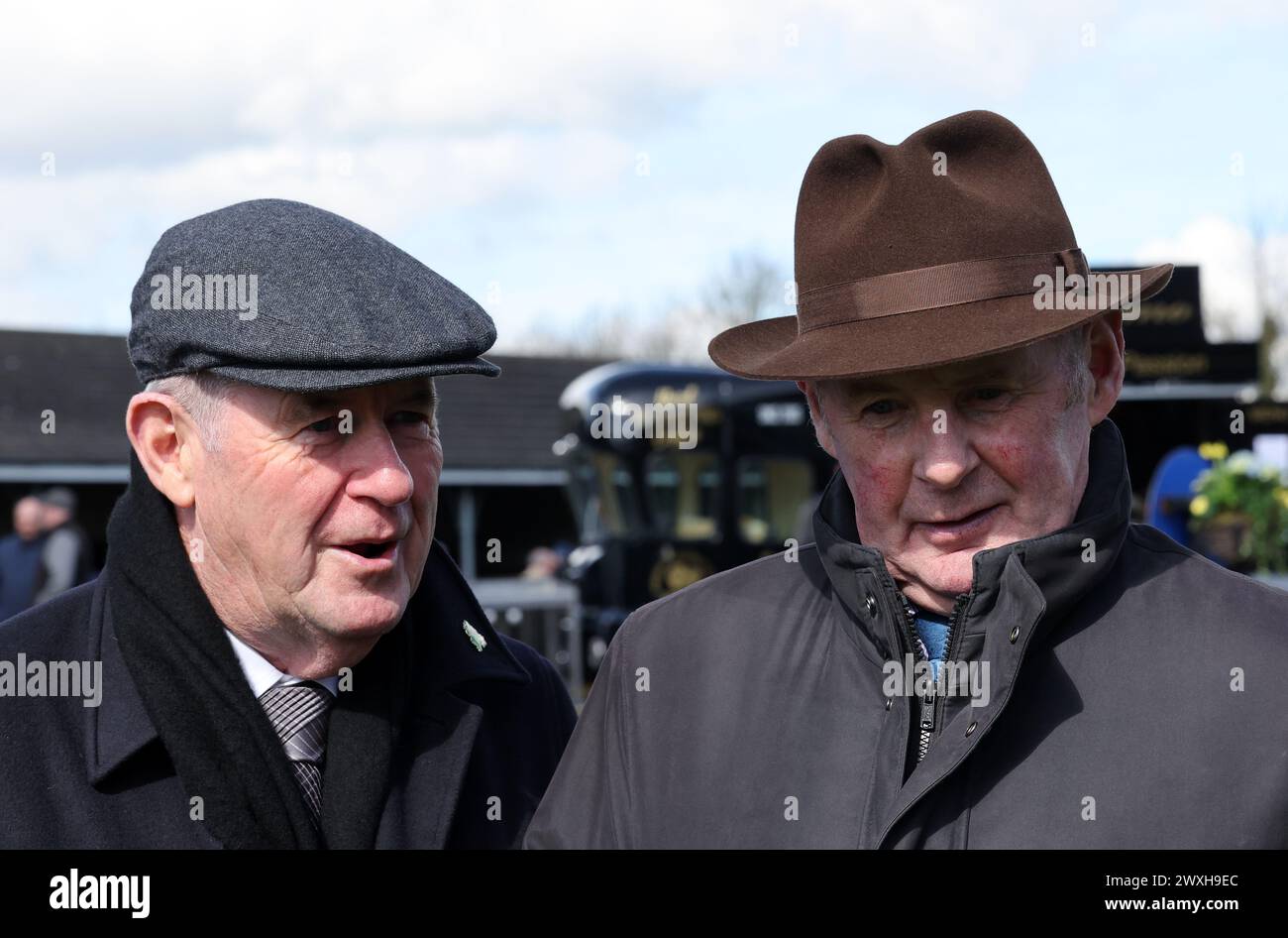 JP McManus and Frank Berry during the Fairyhouse Easter Festival 2024 ...