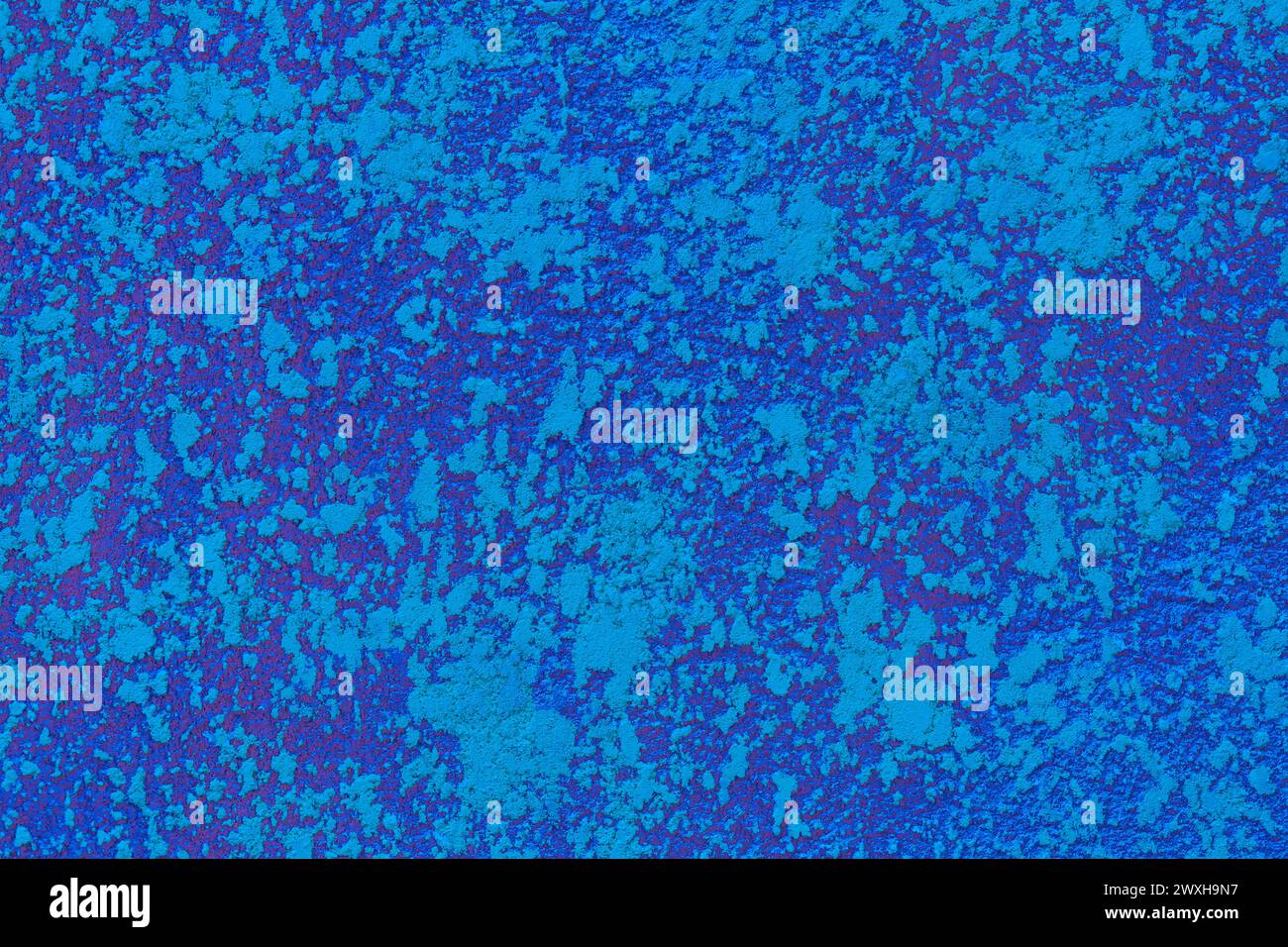 Blue abstract pattern plaster wall paint solid surface rough background ...