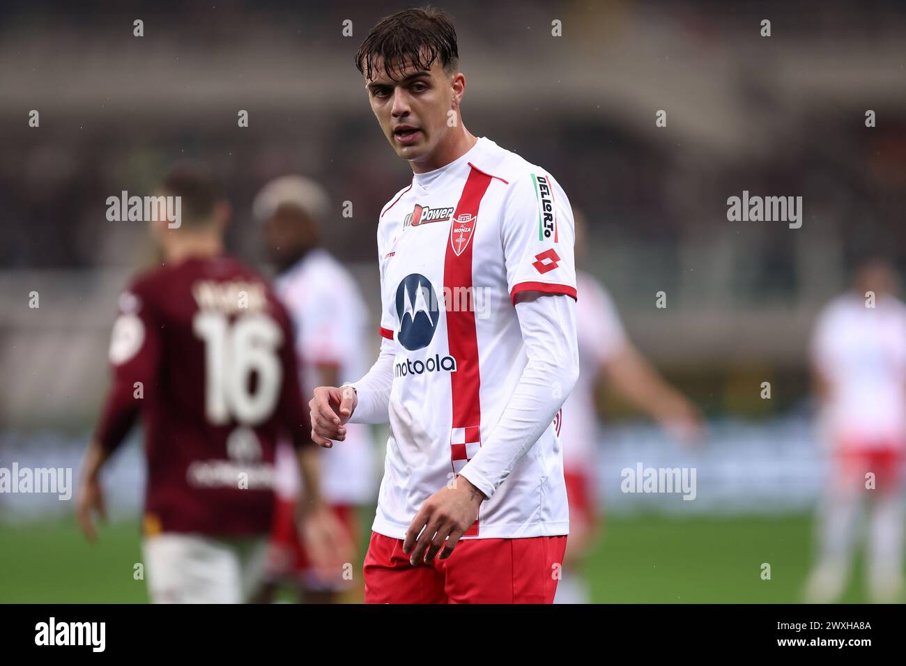 Daniel Maldini of Ac Monza looks on during the Serie A football match ...