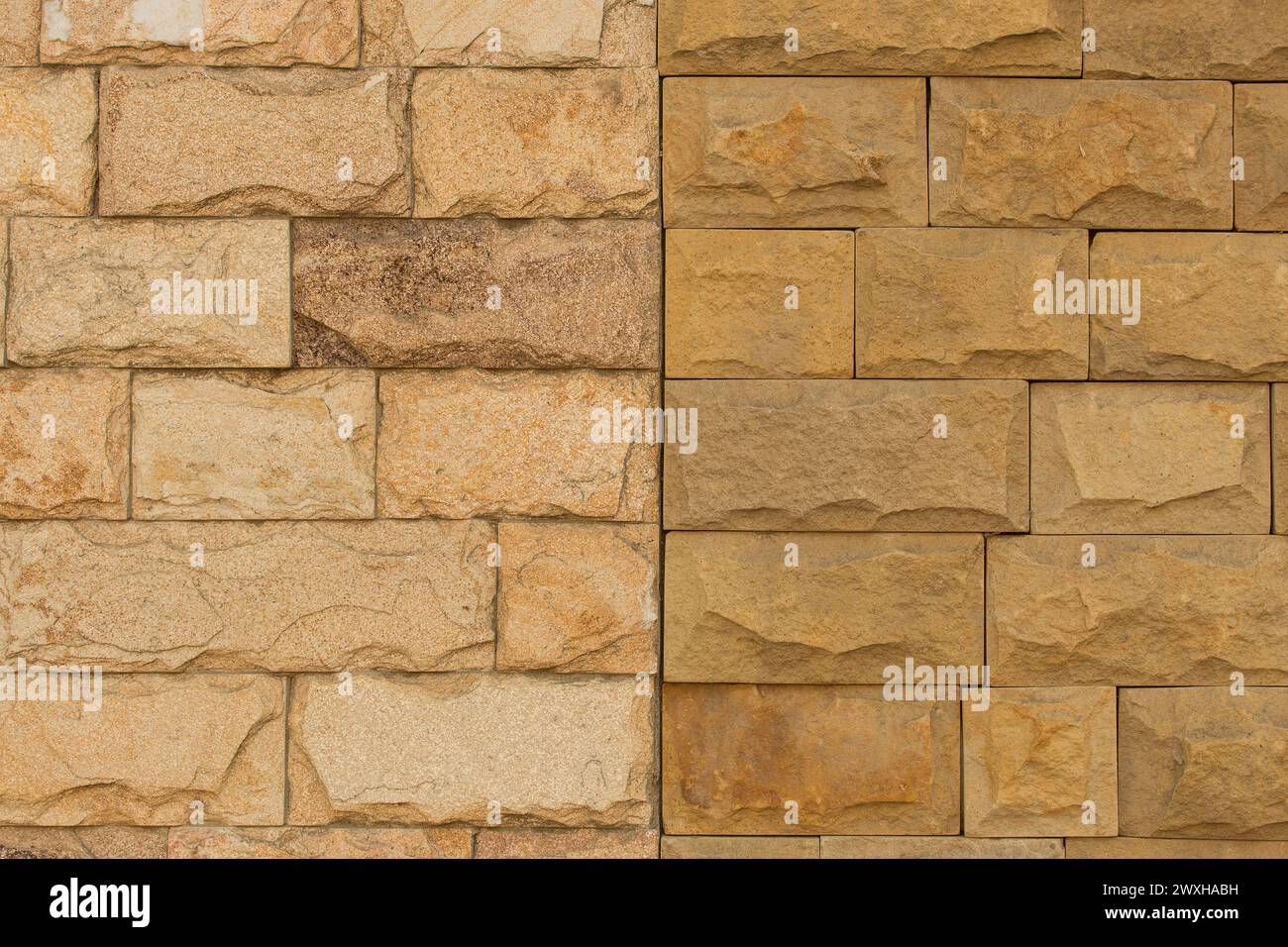 Yellow Brick Sand Retro Color Stone Wall Masonry Texture Background ...
