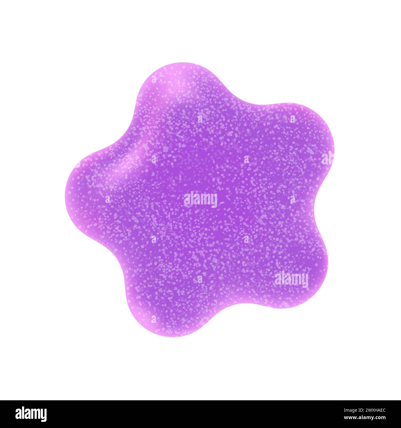 3D jelly candy purple star, sweet glossy lollipop for children vector ...