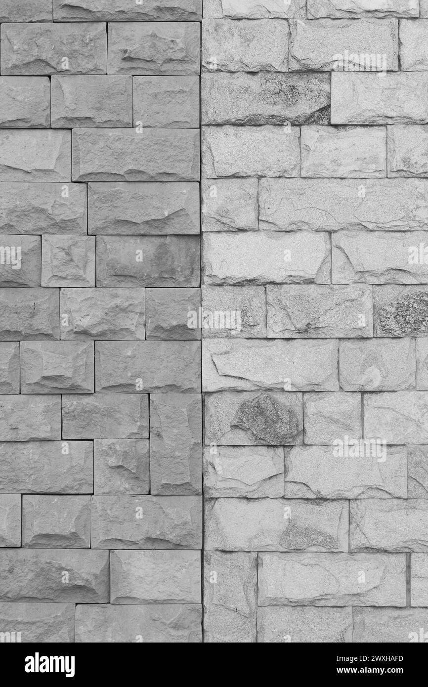 Grey stone wall brickwork brick wall masonry texture background pattern ...