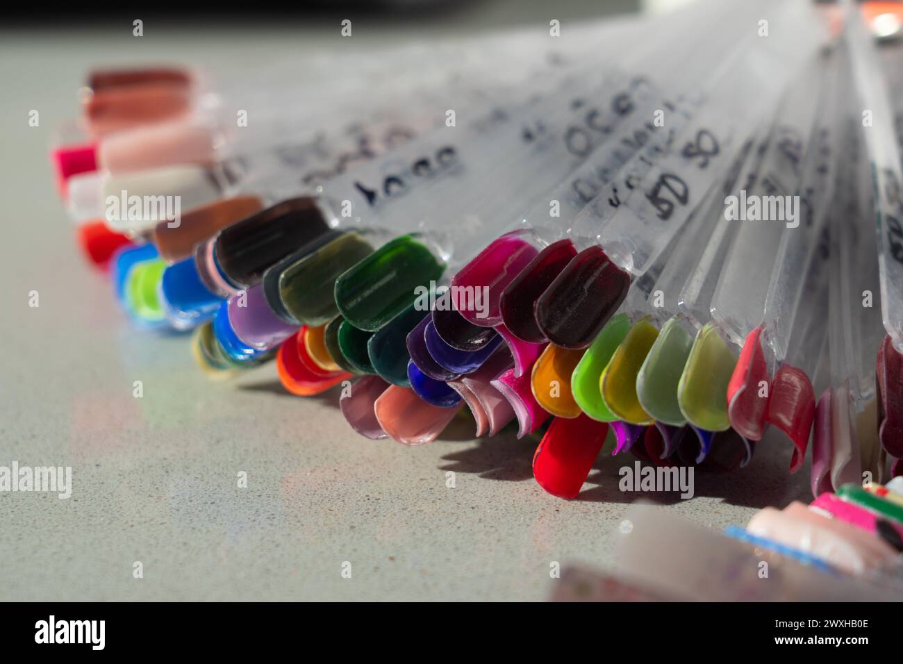 Nail color options hi-res stock photography and images - Alamy