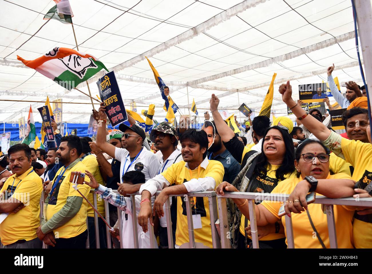 March 31, 2024, New Delhi, Delhi, INDIA: All forty opposition political ...