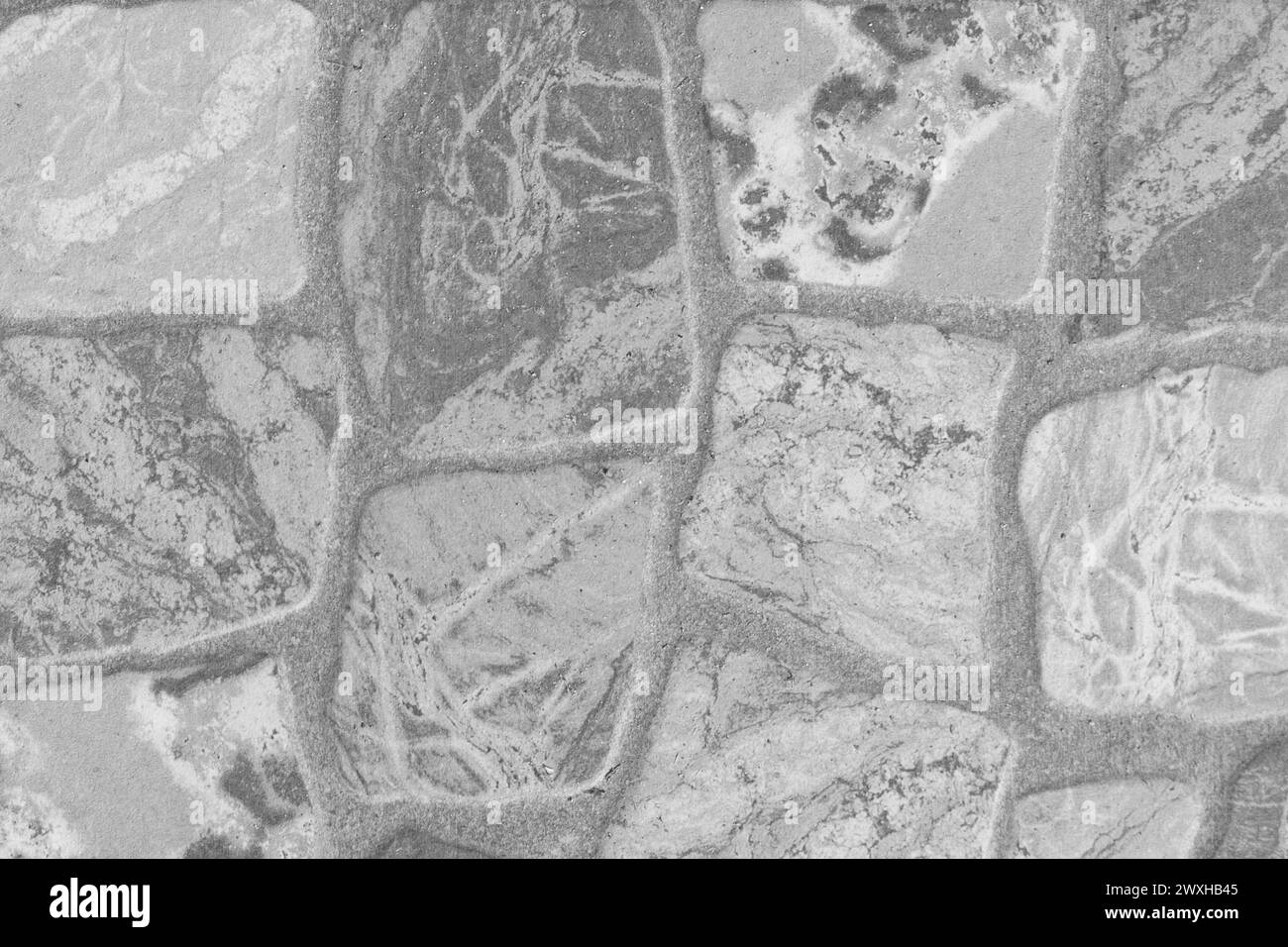 Close-up light grey abstract pattern stone tile background floor ...