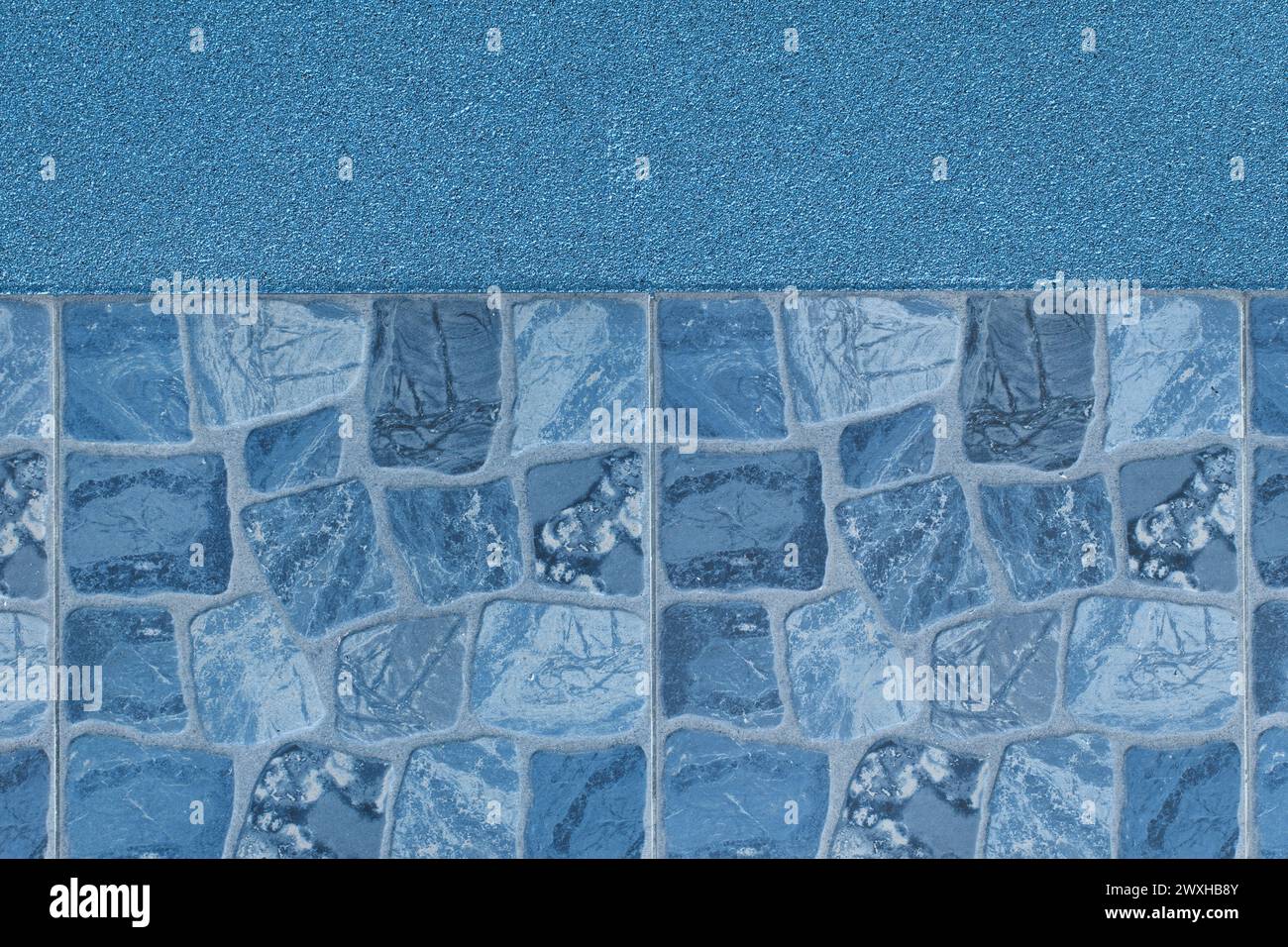 Stone Blue Paint Abstract Pattern Wall Tiles Mosaic Square Exterior ...
