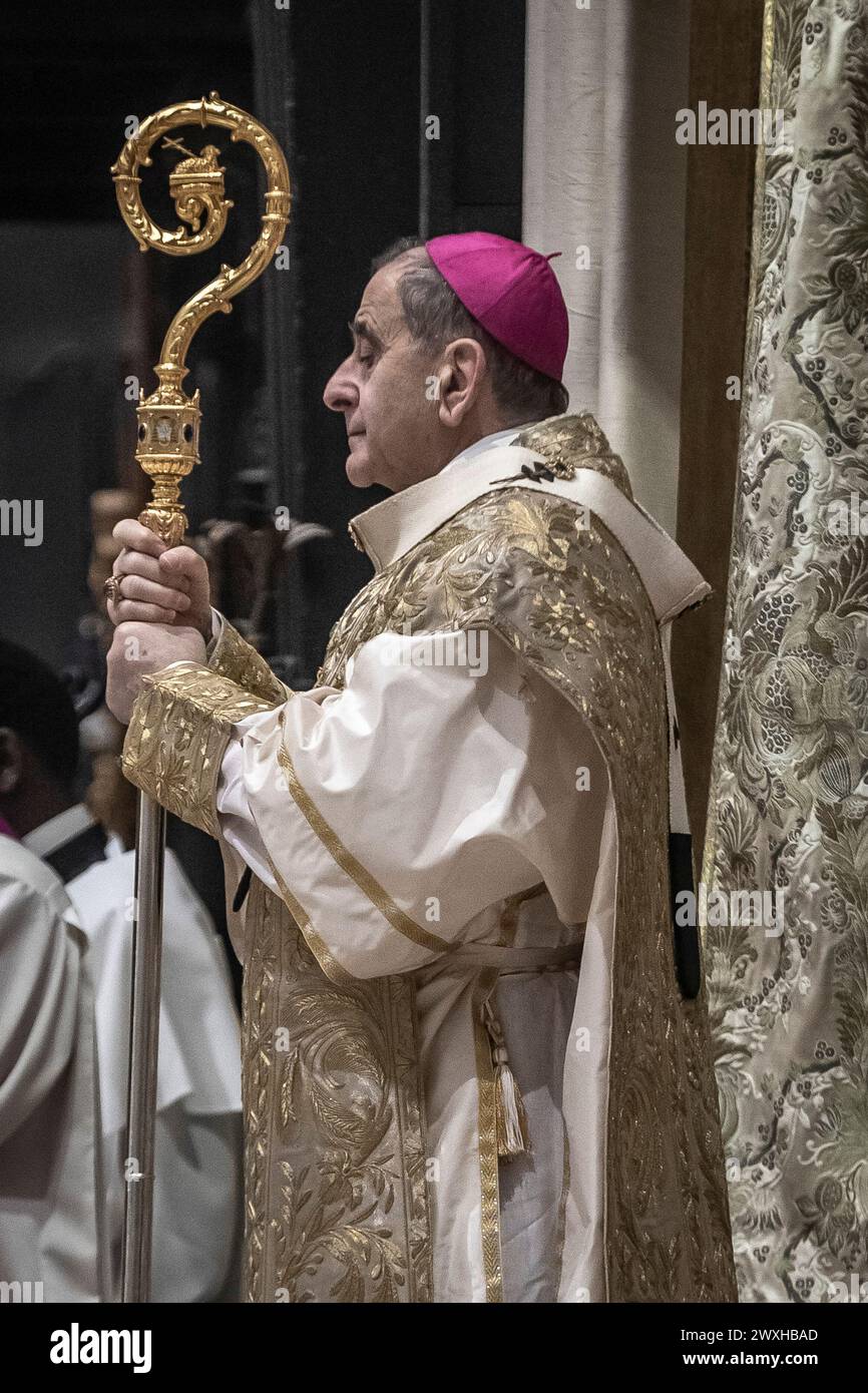 Milano, Italia. 31st Mar, 2024. Il Cardinale Mario Delpini alle ...