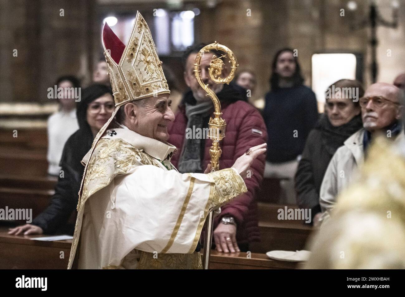 Milano, Italia. 31st Mar, 2024. Il Cardinale Mario Delpini alle ...