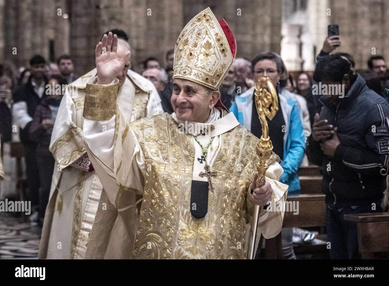Milano, Italia. 31st Mar, 2024. Il Cardinale Mario Delpini alle ...